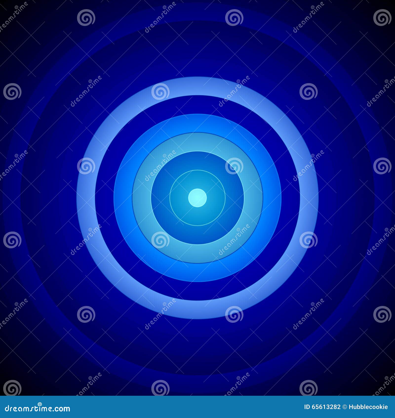 Concentric Blue and White Circles Background Stock Illustration ...
