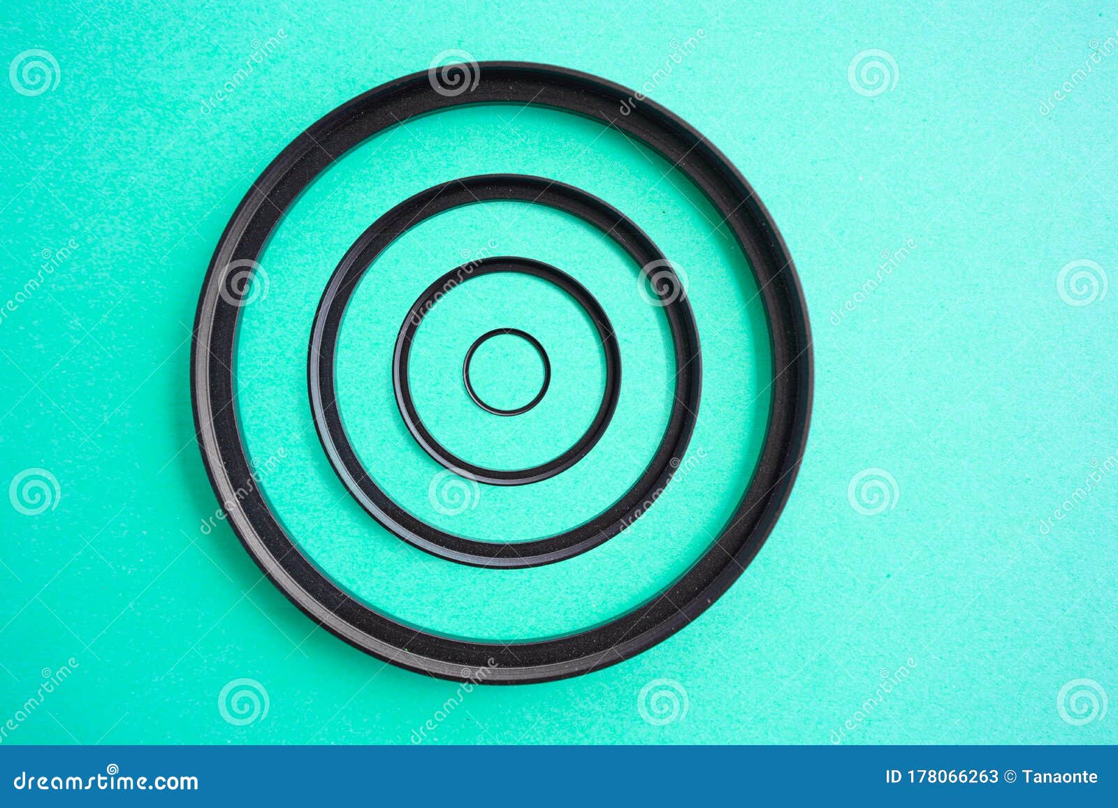 Concentric Camera Lens Filter Up and Down Ring Adapters Stock Image ...
