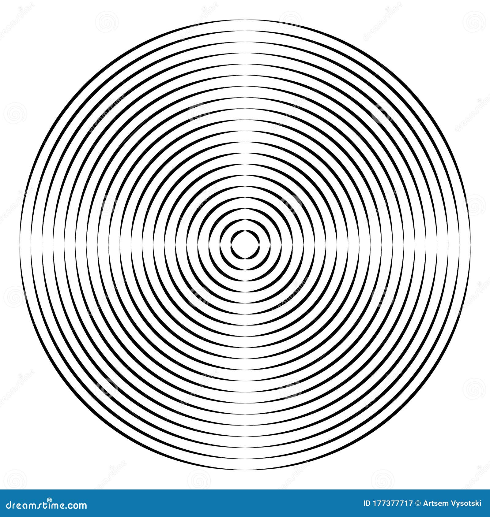 Concentric Circle Elements Backgrounds. Abstract Circle Pattern Stock ...