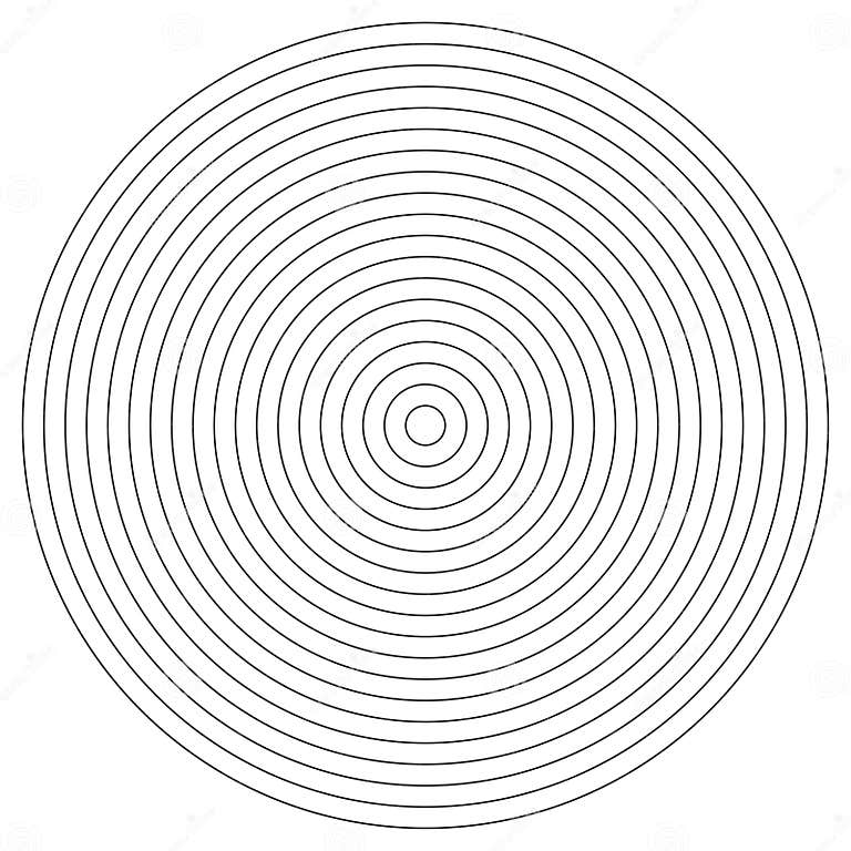Concentric Circle Elements. Element for Graphic Web Design, Template ...