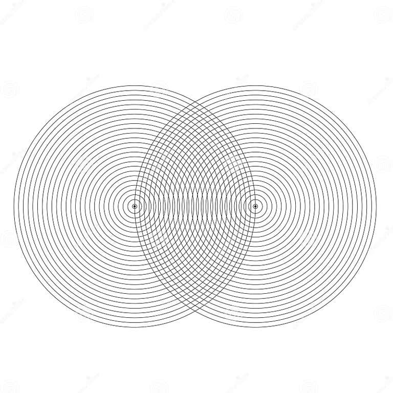 Concentric Circle Elements. Element for Graphic Web Design, Template ...