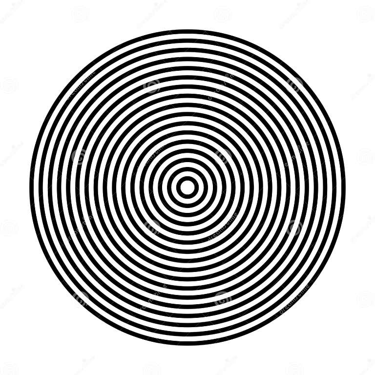 Concentric circle elements stock illustration. Illustration of graphic ...