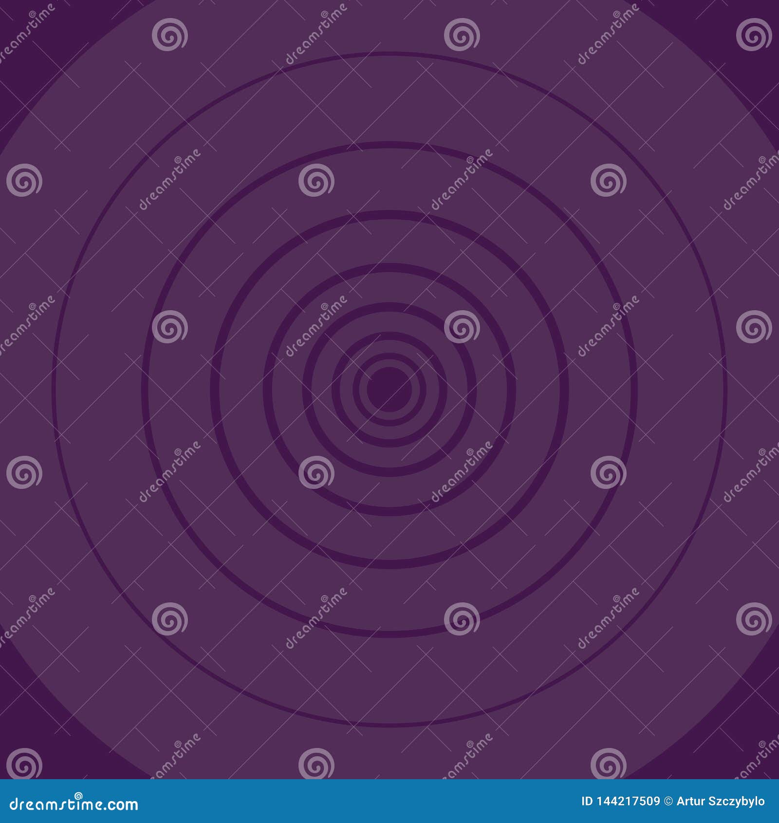Concentric Circle Pattern Round Shape in Violet Monochrome with Depth ...