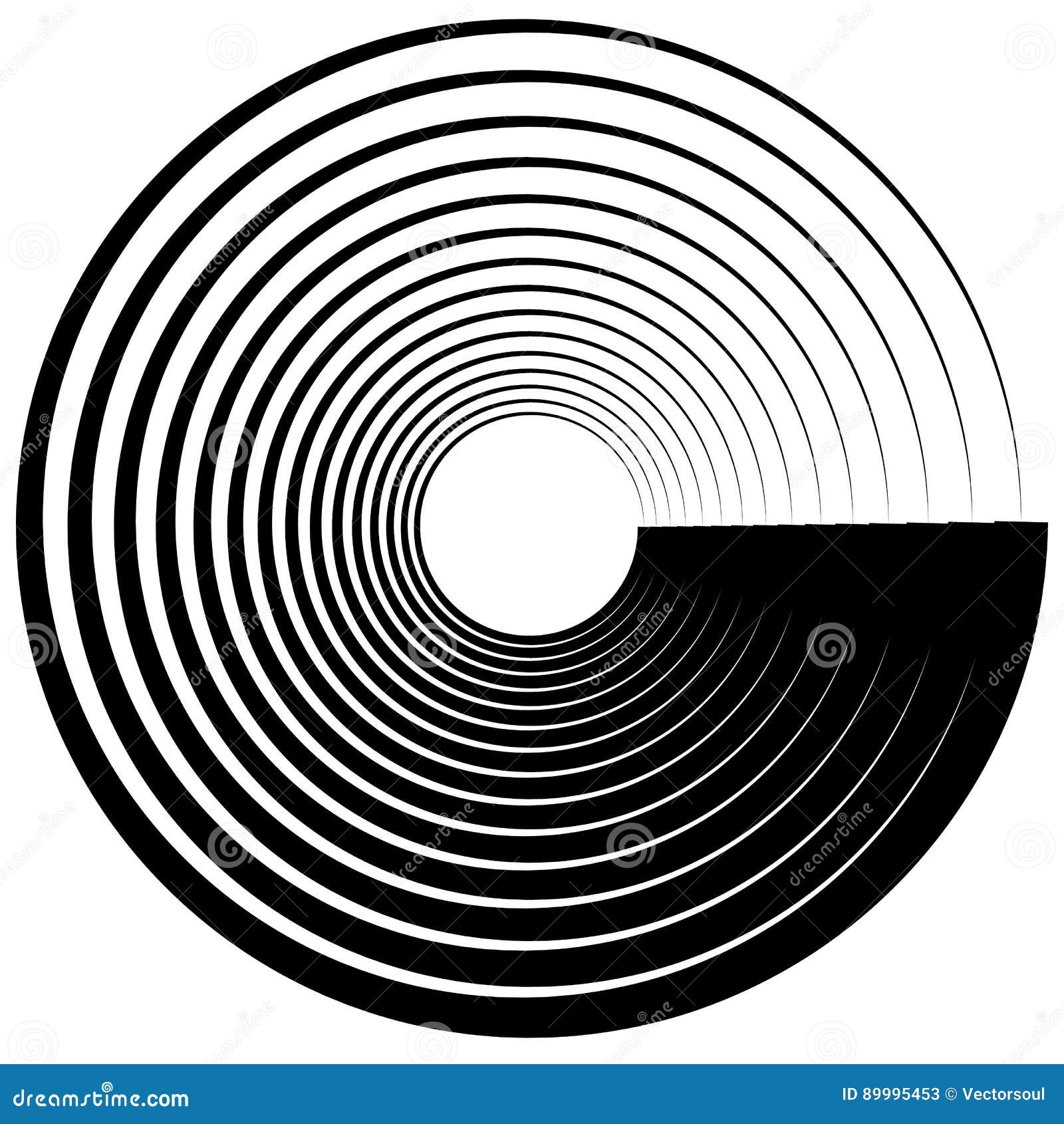 Concentric Circle, Rings. Suitable As an Abstract Design Element Stock ...
