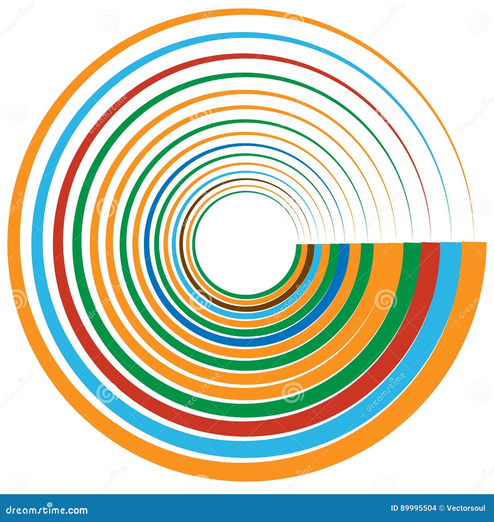 Concentric Circle, Rings. Suitable As an Abstract Design Element Stock ...