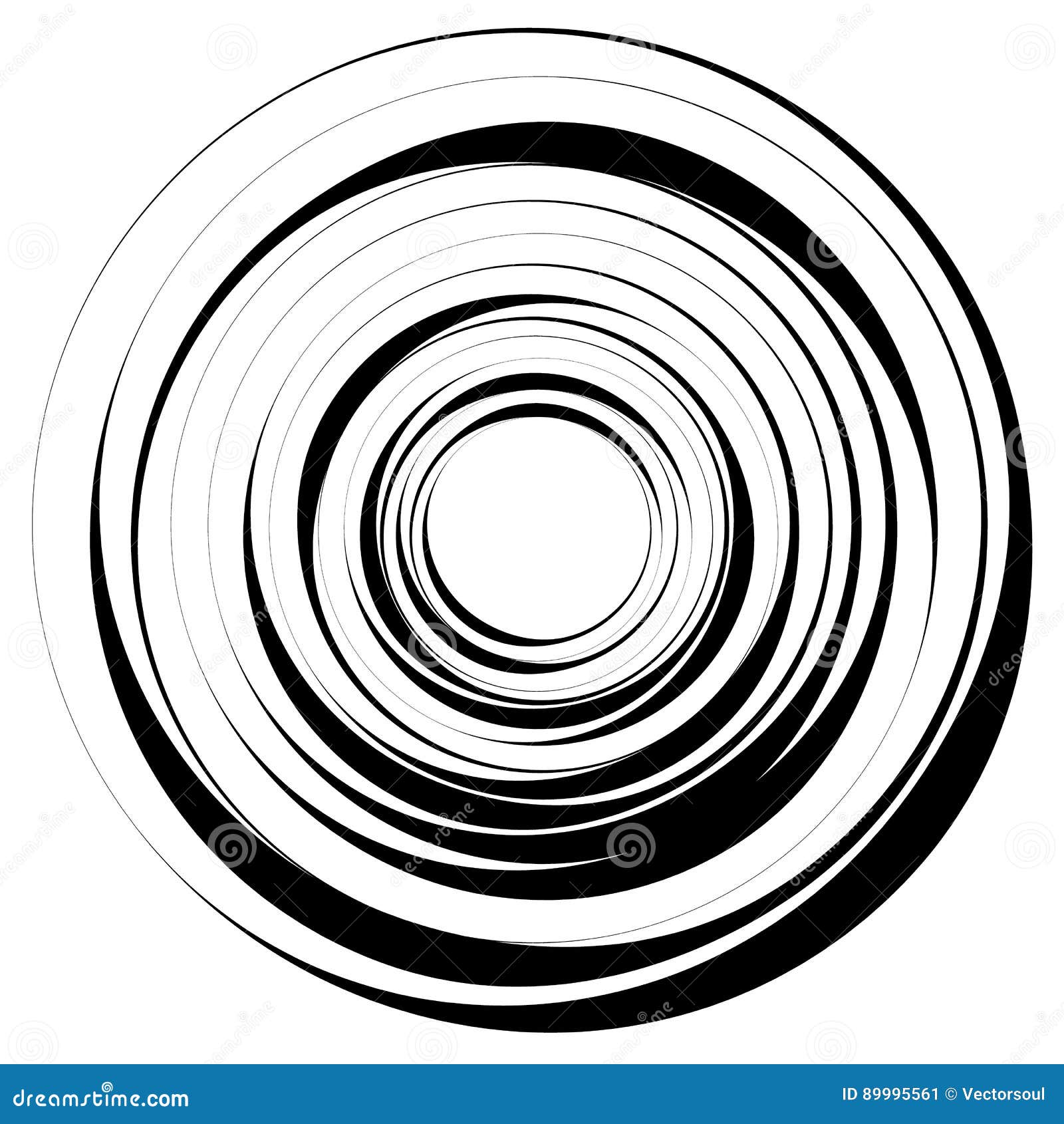 Concentric Circle, Rings. Suitable As an Abstract Design Element Stock ...
