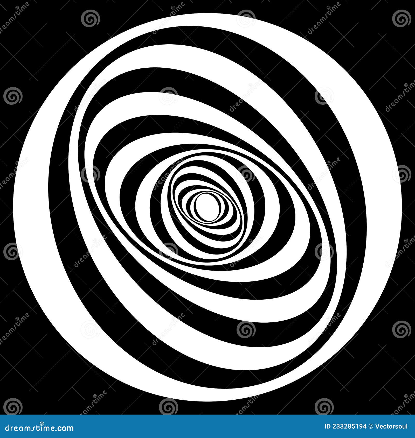 Concentric Circles Abstract Visual Design Element Stock Vector ...