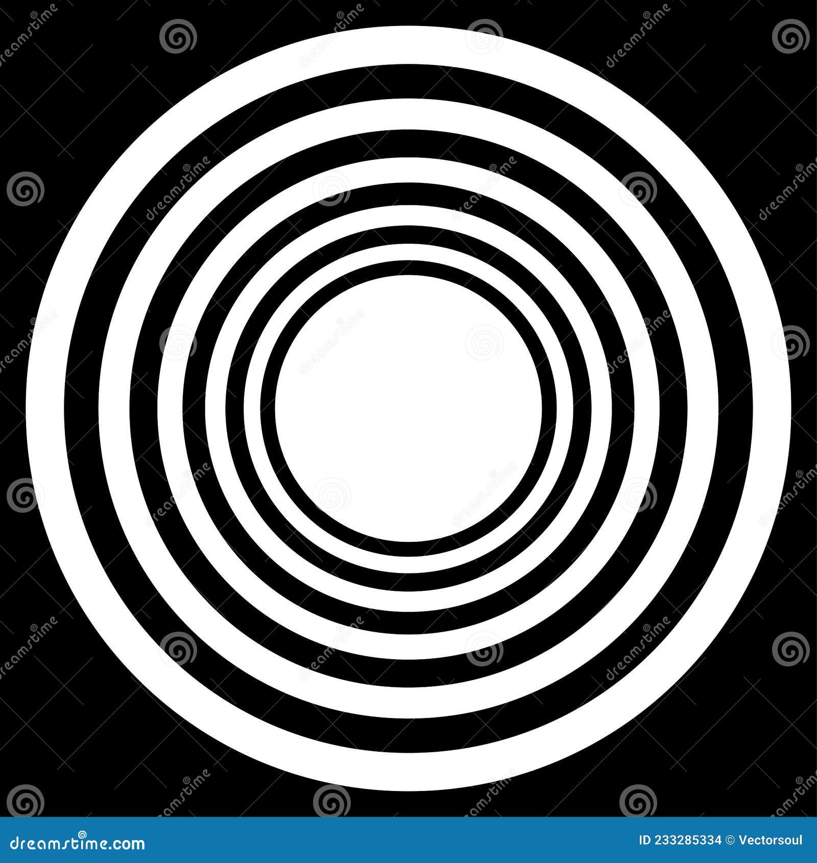 Concentric Circles Abstract Visual Design Element Stock Vector ...