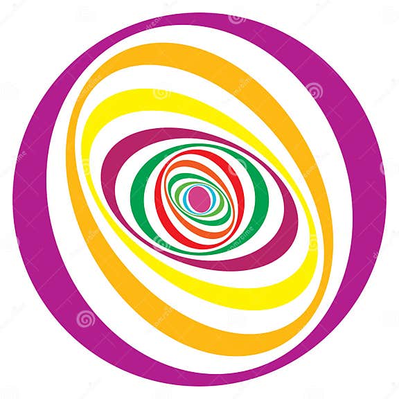 Concentric Circles Abstract Visual Design Element Stock Vector ...