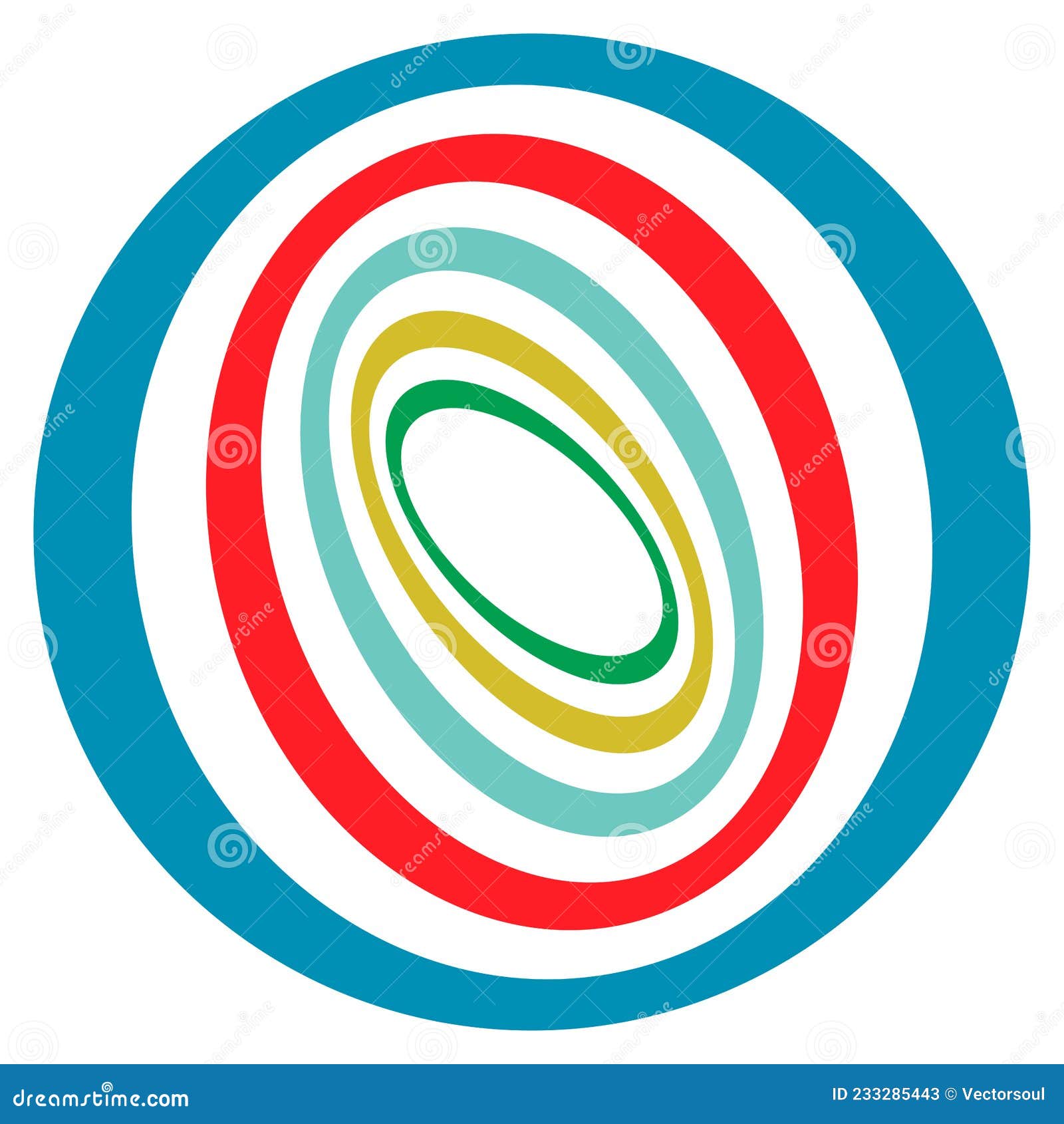 Concentric Circles Abstract Visual Design Element Stock Vector ...