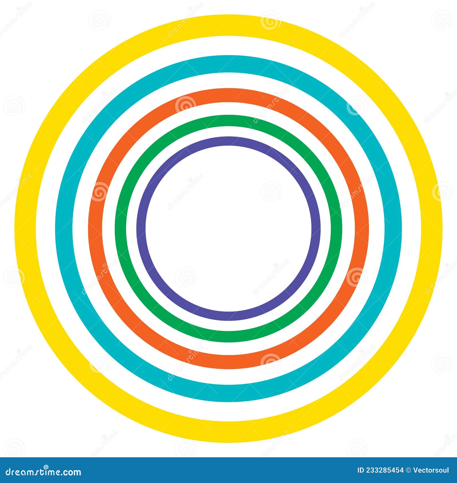 Concentric Circles Abstract Visual Design Element Stock Vector ...