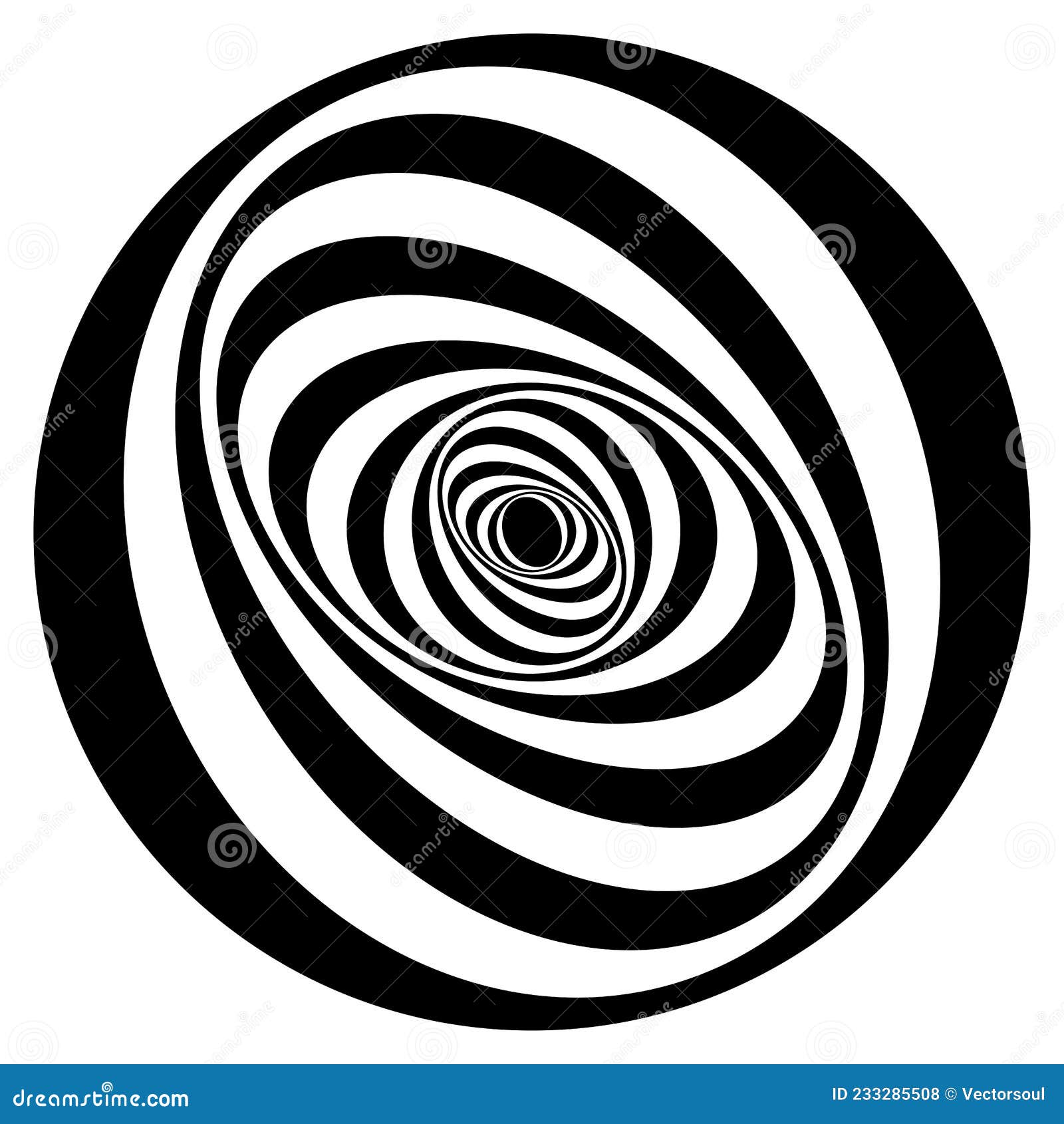 Concentric Circles Abstract Visual Design Element Stock Vector ...