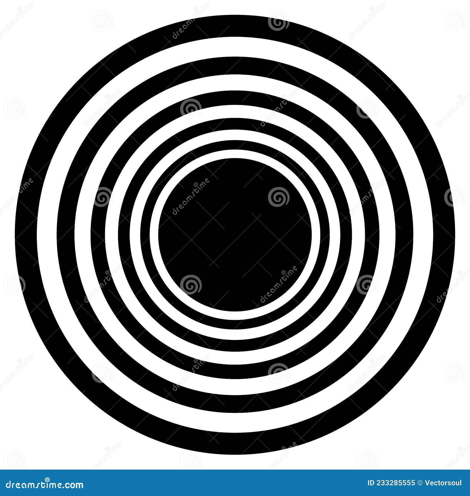 Concentric Circles Abstract Visual Design Element Stock Vector ...