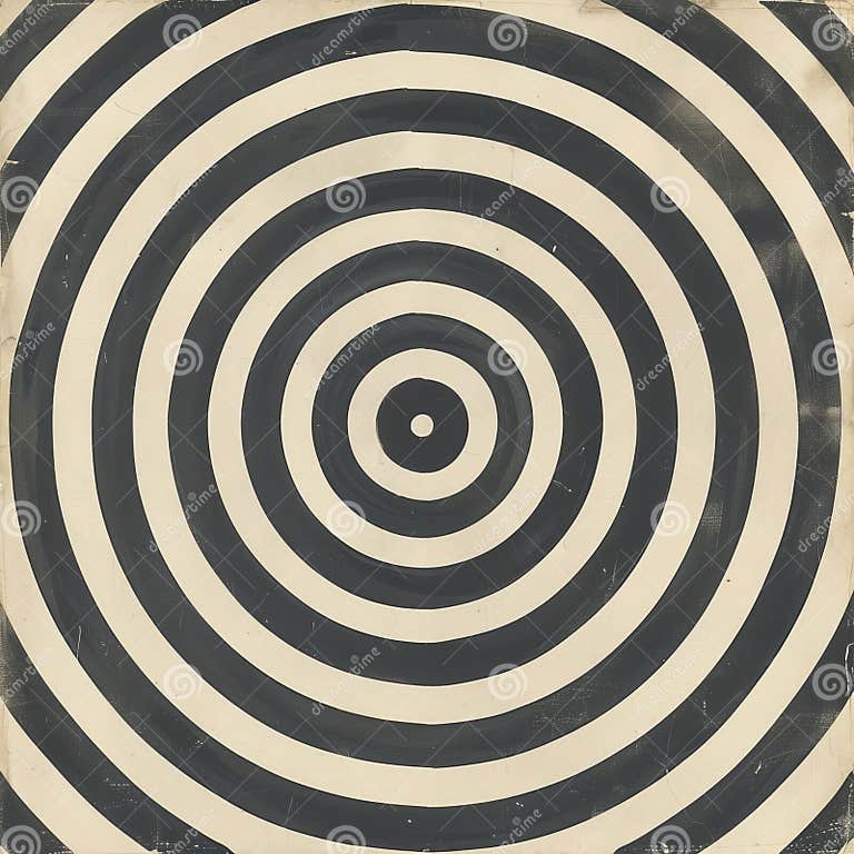 Concentric Circles on Beige Background. Perfectly Centered with Uniform ...