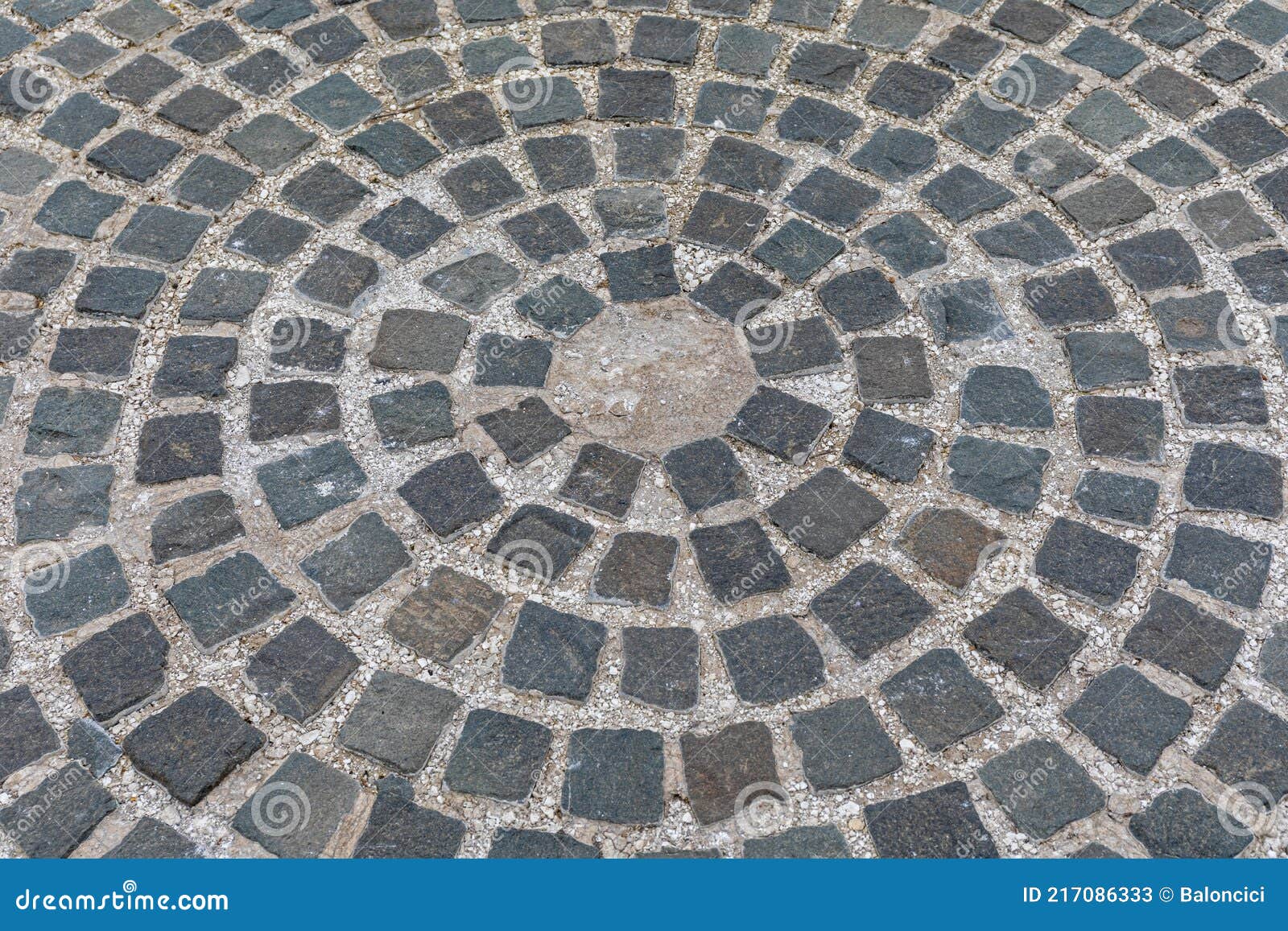 Concentric Circles Cobblestone Stock Image - Image of structure, europe ...