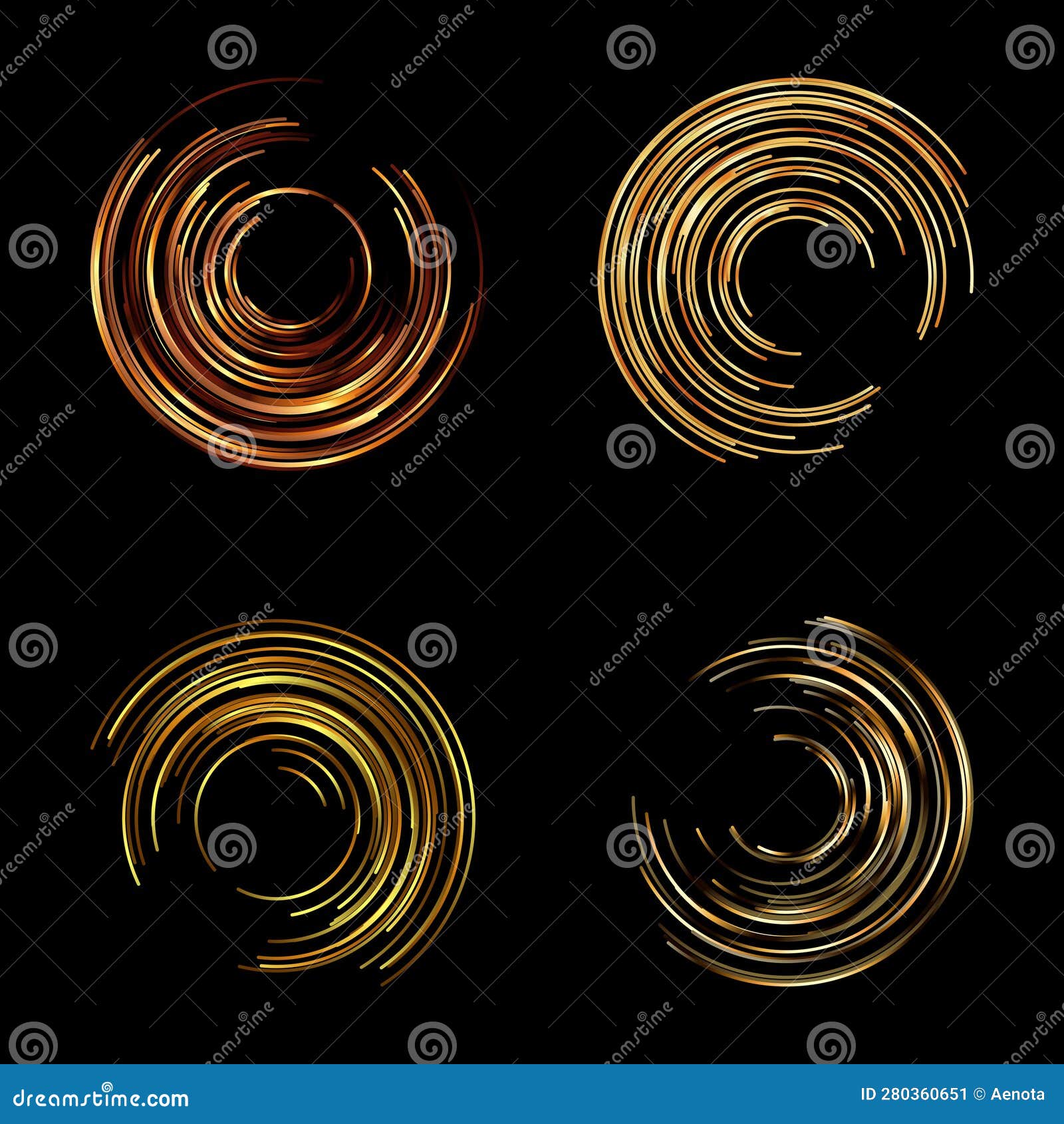 Concentric Circles for Design Project Stock Vector - Illustration of ...
