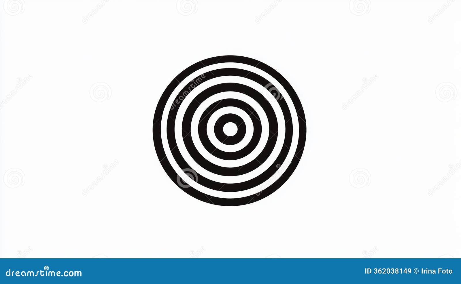 Concentric Circles Design Showcasing Black and White Patterns on a ...