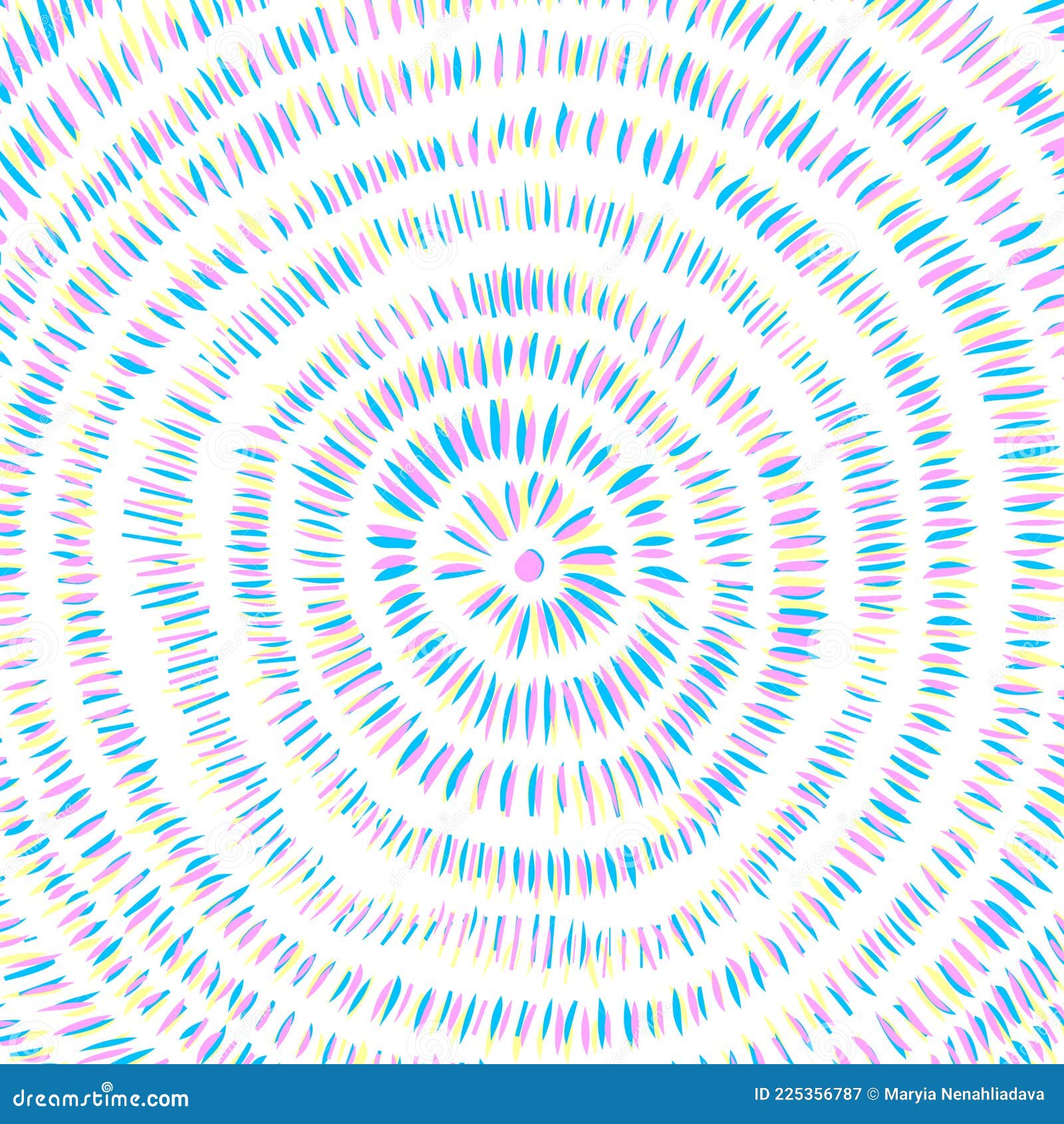 Concentric Circles Hatching Lines Abstract Background. Hatching in a ...