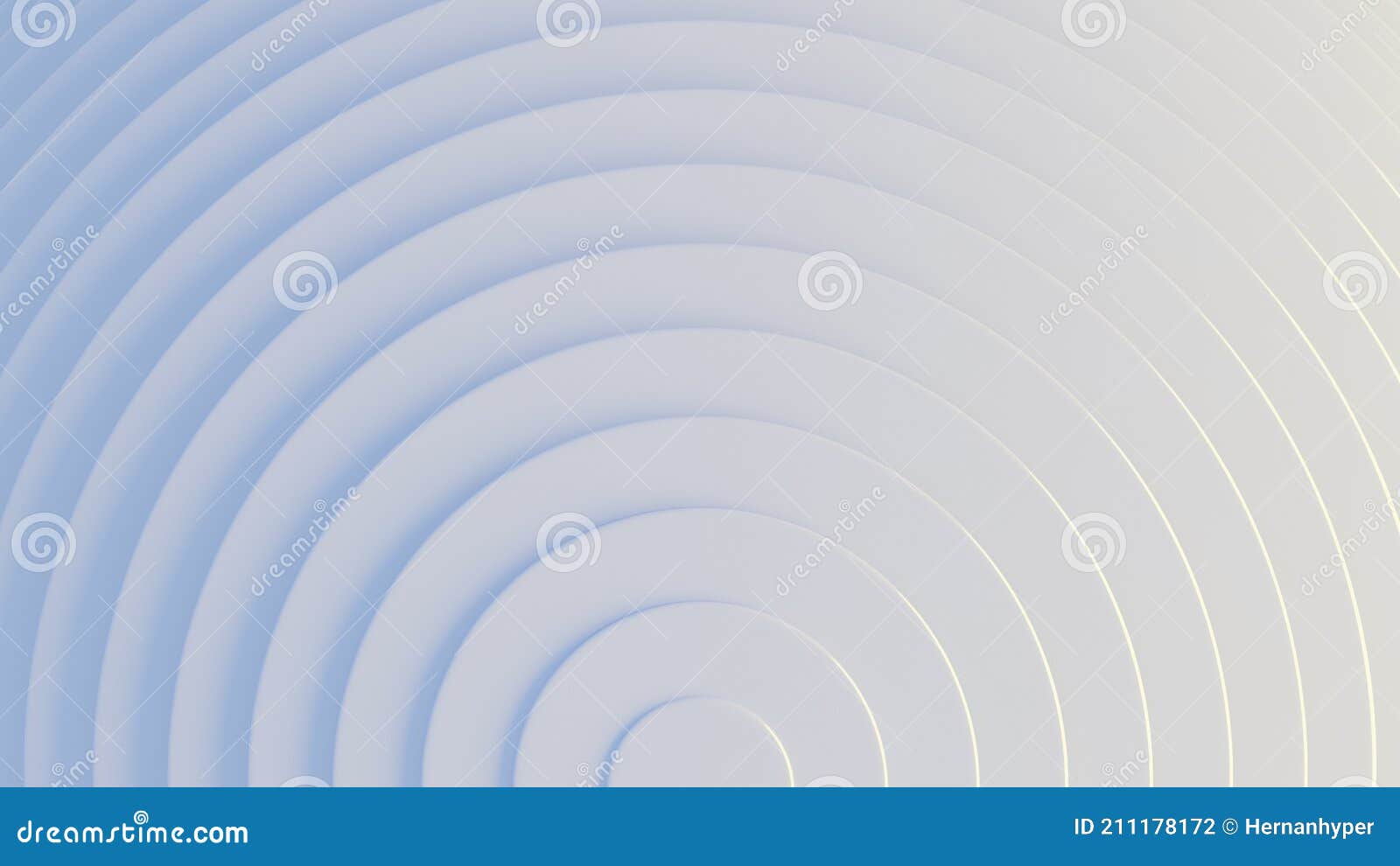 Concentric Circles Pattern on White and Light Blue. Clean, Unobtrusive ...
