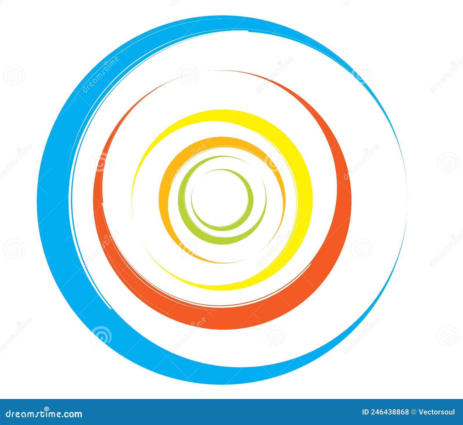Concentric Circles, Rings. Circular Geometric Element Stock Vector ...