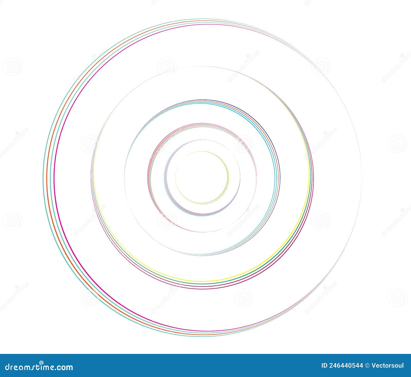 Concentric Circles, Rings. Circular Geometric Element Stock Vector ...