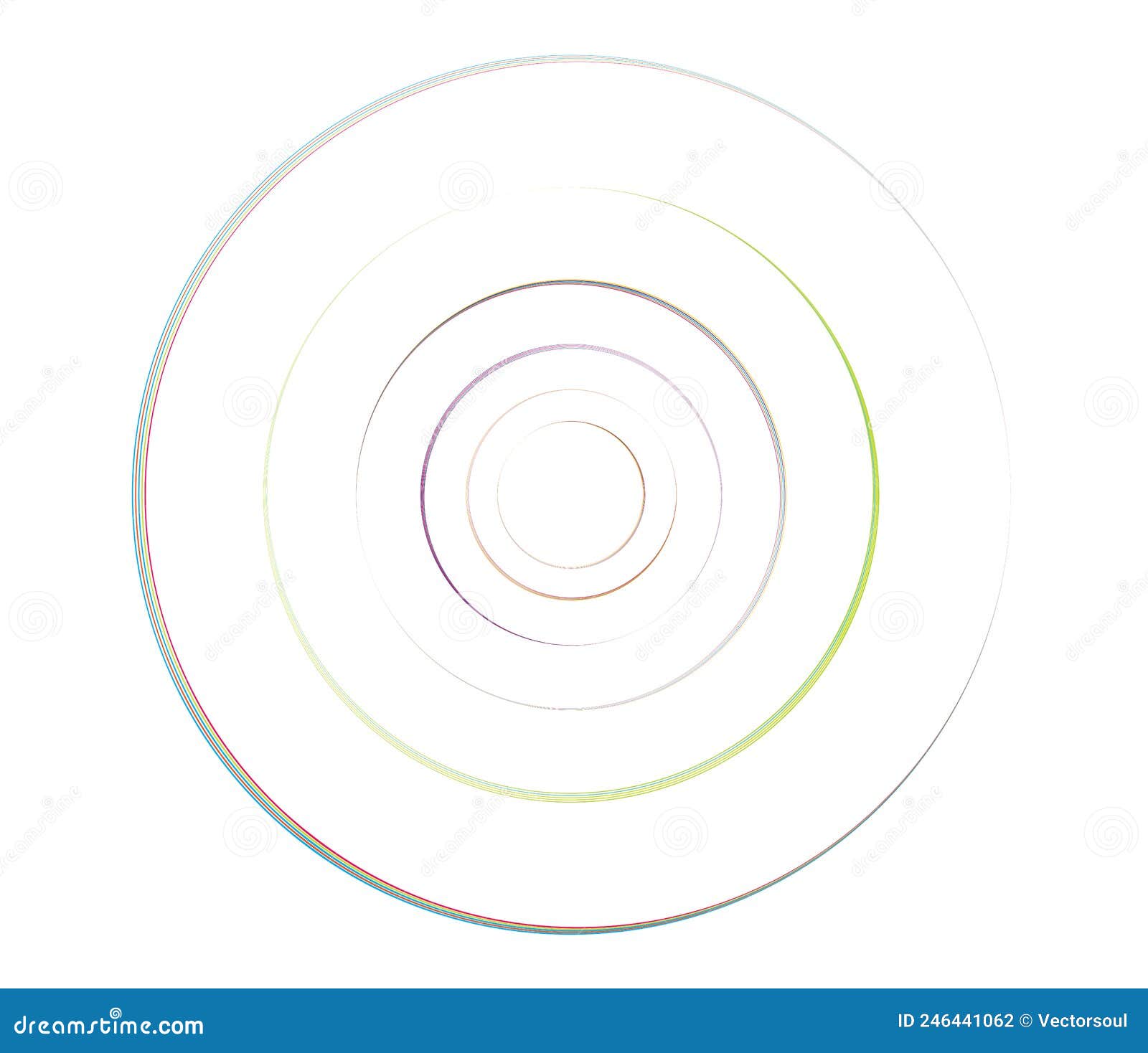 Concentric Circles, Rings. Circular Geometric Element Stock Vector ...