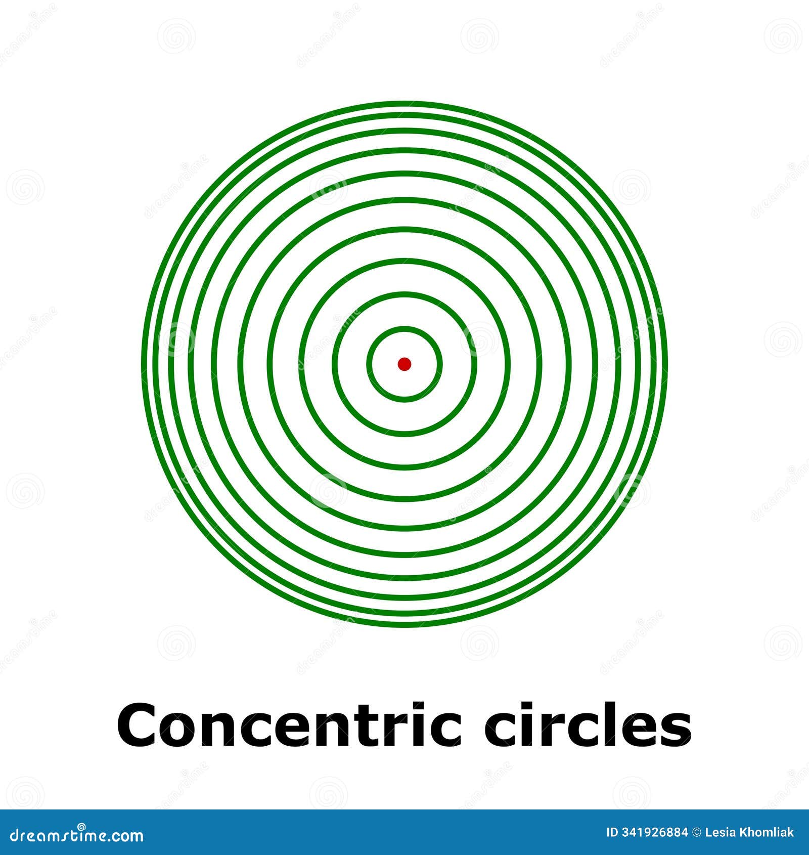 Concentric Circles, Vector Illustration Stock Vector - Illustration of ...