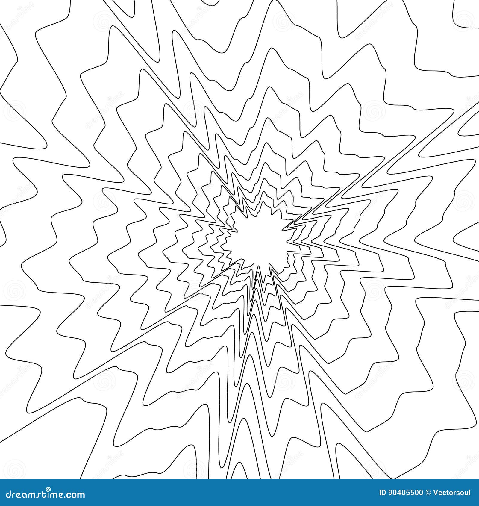 Concentric Circular Pattern. Random Burst, Radiating, Radial Element ...