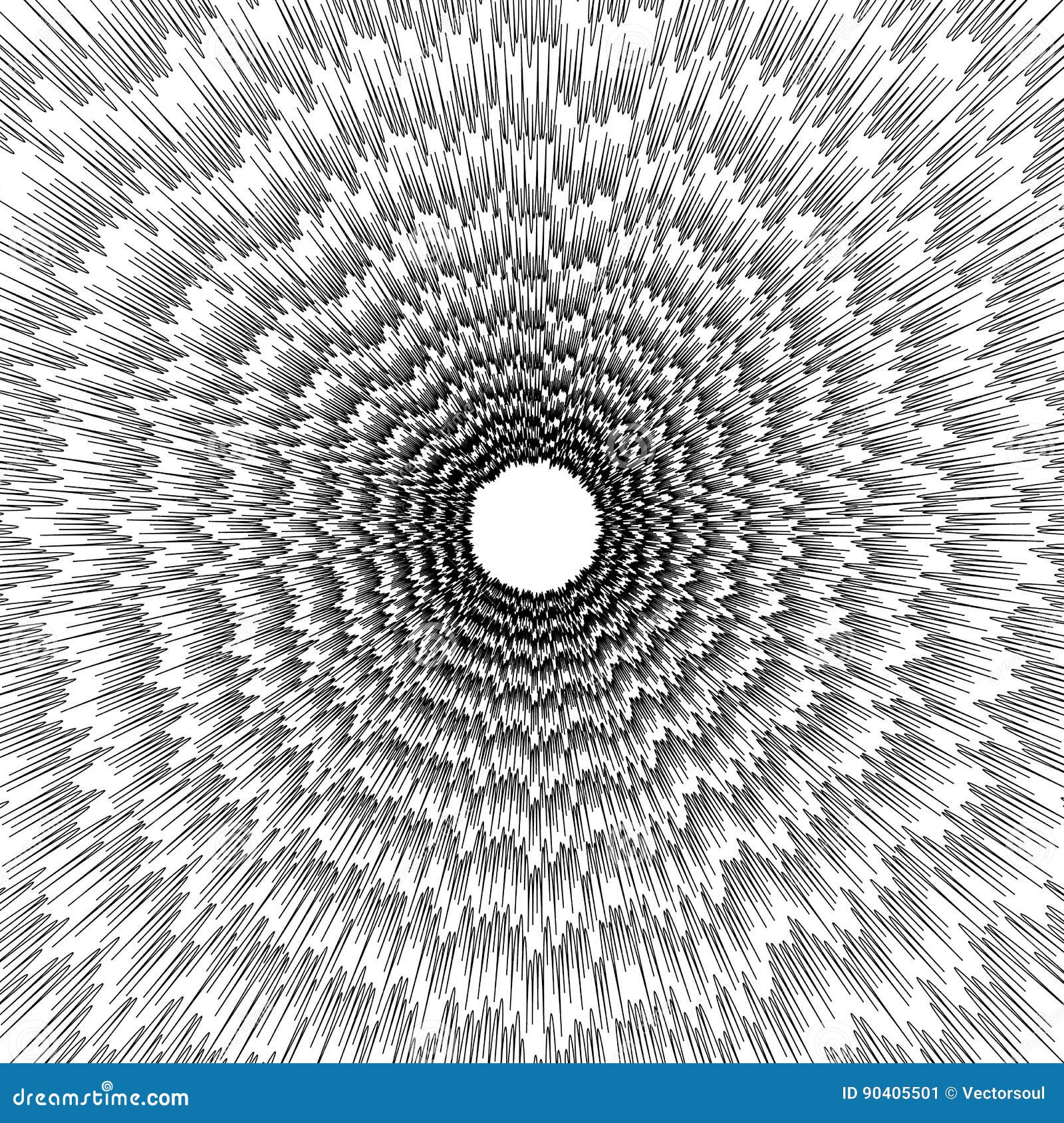Concentric Circular Pattern. Random Burst, Radiating, Radial Element ...