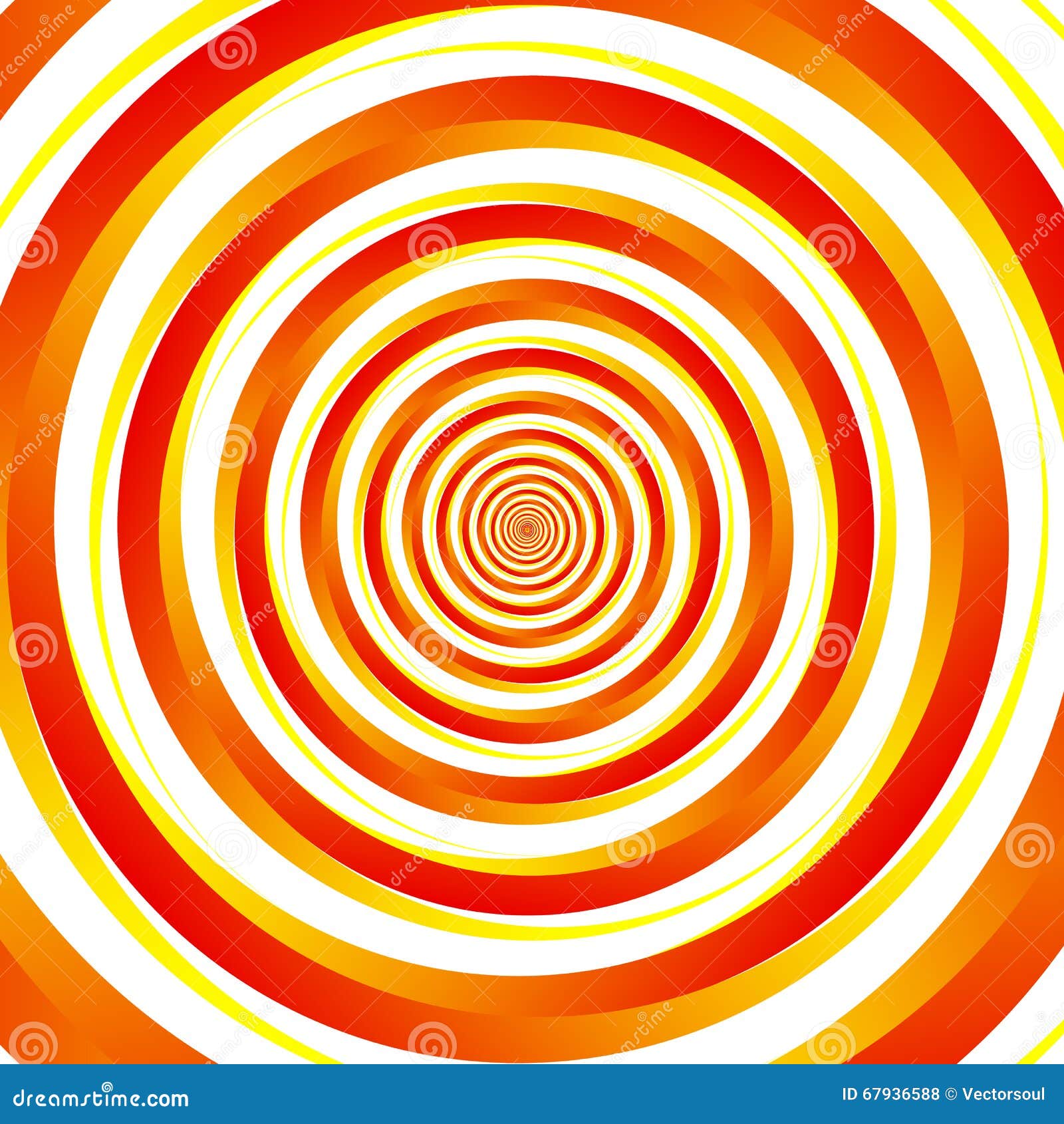 Concentric - Converging Circles. Abstract Vortex, Spiraling Graphics ...