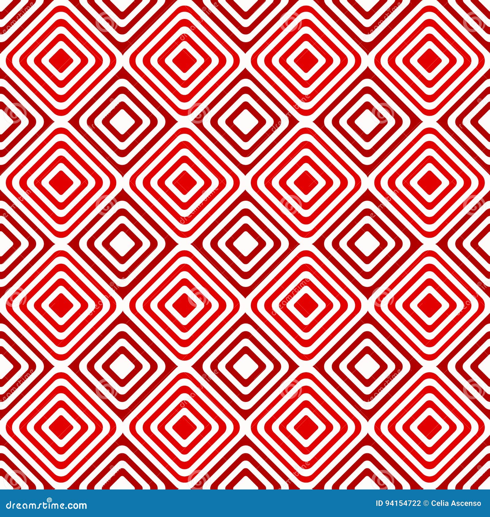 Concentric Diamonds Geometric Pattern Seamless Stock Illustration ...