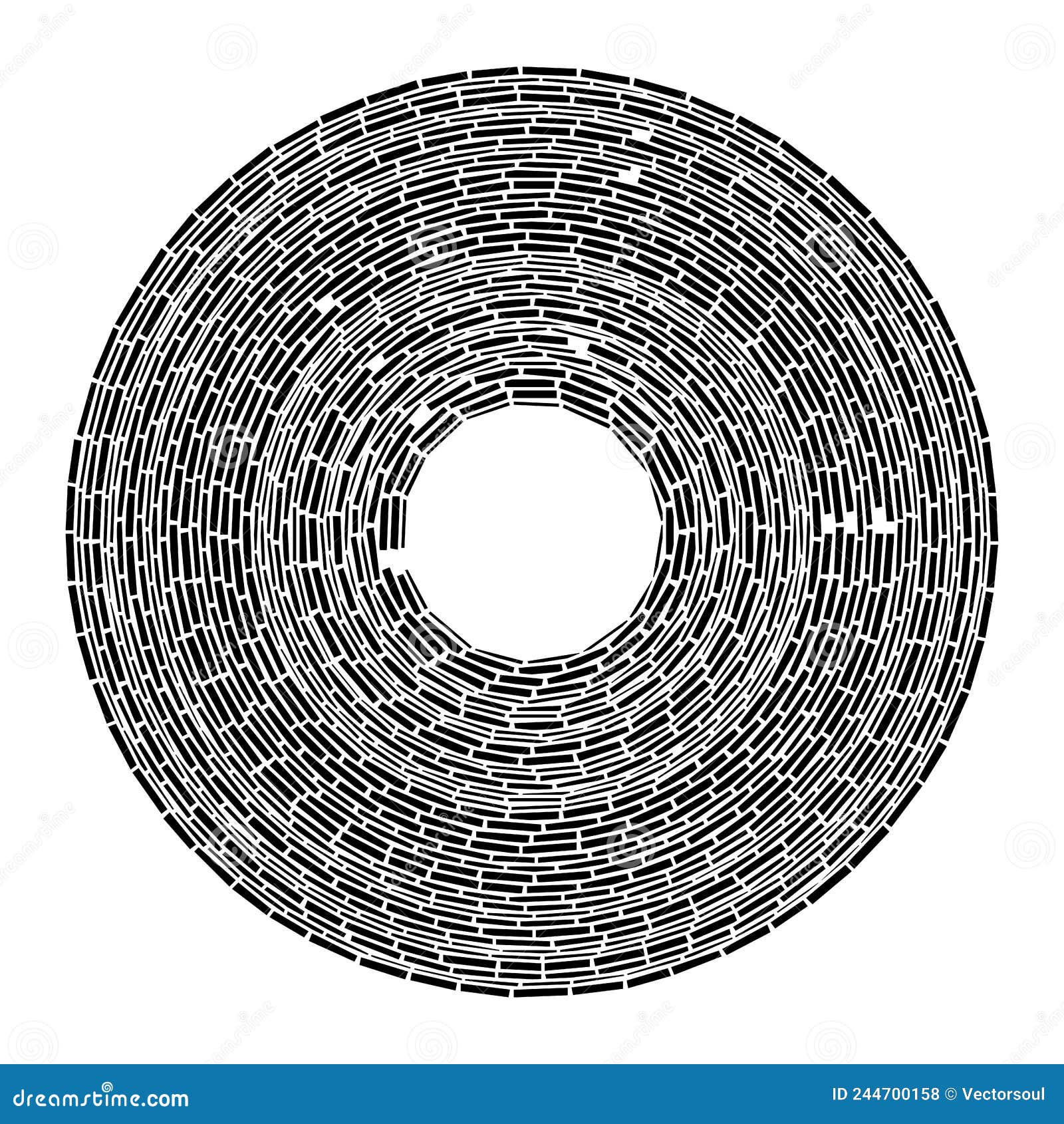 Concentric, Geometric Circle, Ring Design Element of Rectangle Shapes ...
