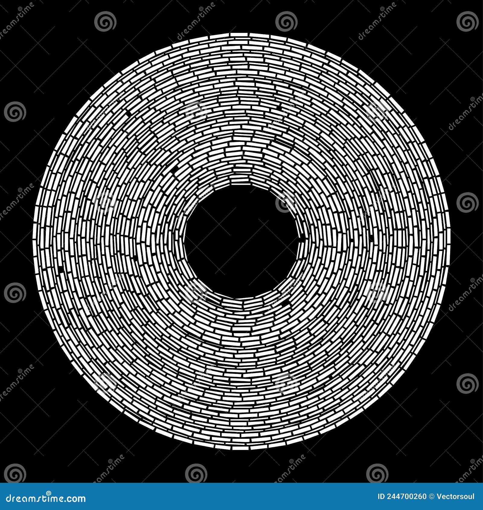 Concentric, Geometric Circle, Ring Design Element of Rectangle Shapes ...
