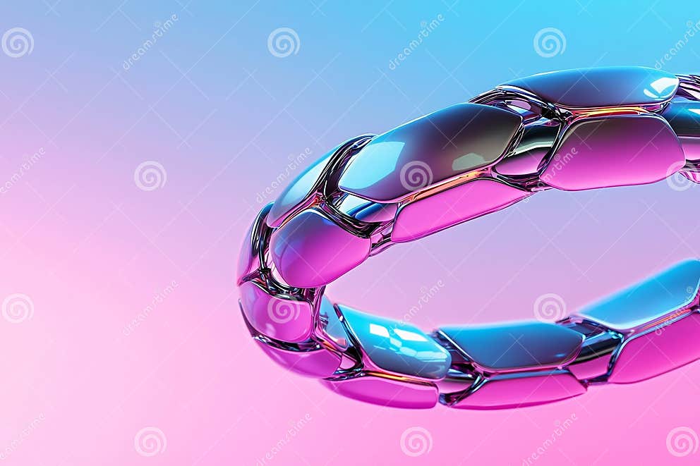 Concentric Glowing Loops, Smooth Gradients, Hightech Aesthetic, 3D ...