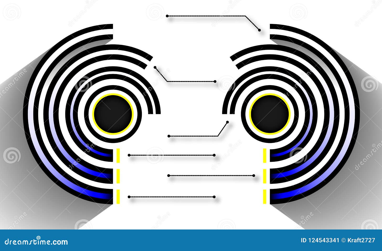 Concentric Infographics Diagram Step By Step In A Series Of Circle ...