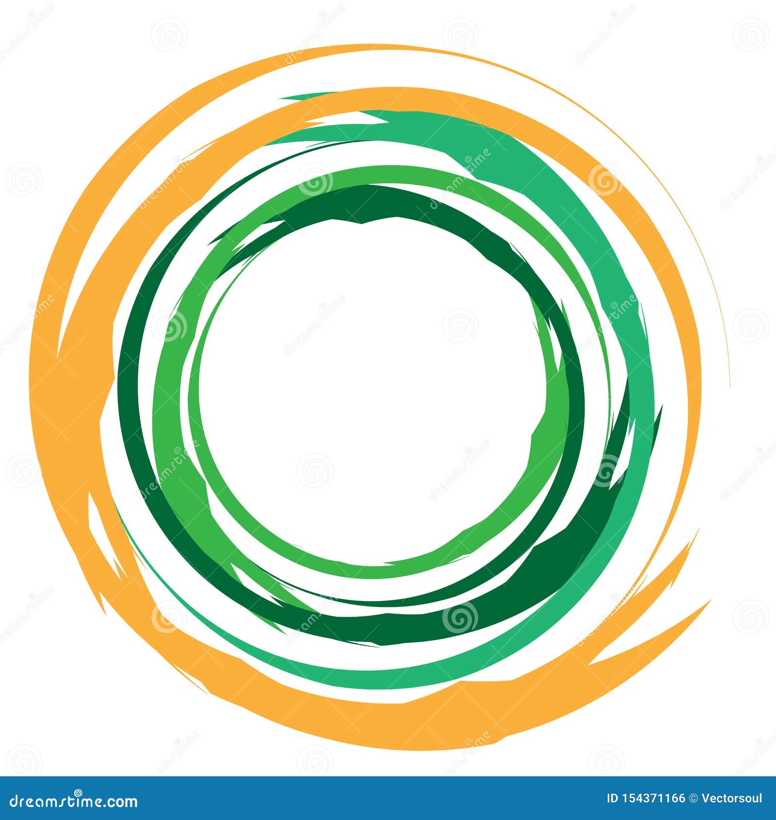 Concentric / Grungy Circular Circle Element. Radial, Radiating Textured ...