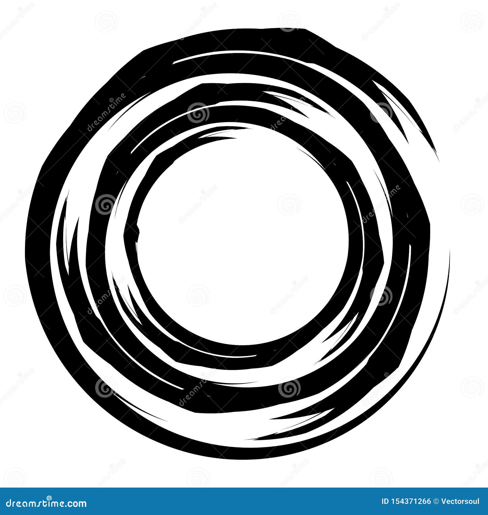 Concentric / Grungy Circular Circle Element. Radial, Radiating Textured ...