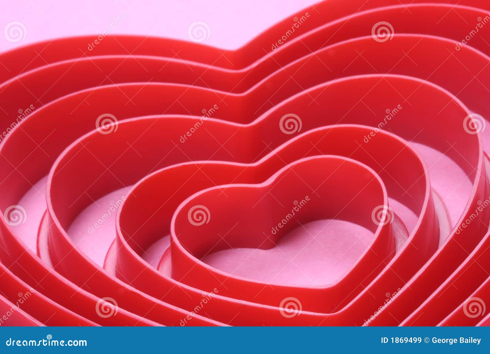 Concentric Hearts stock image. Image of pink, holiday - 1869499