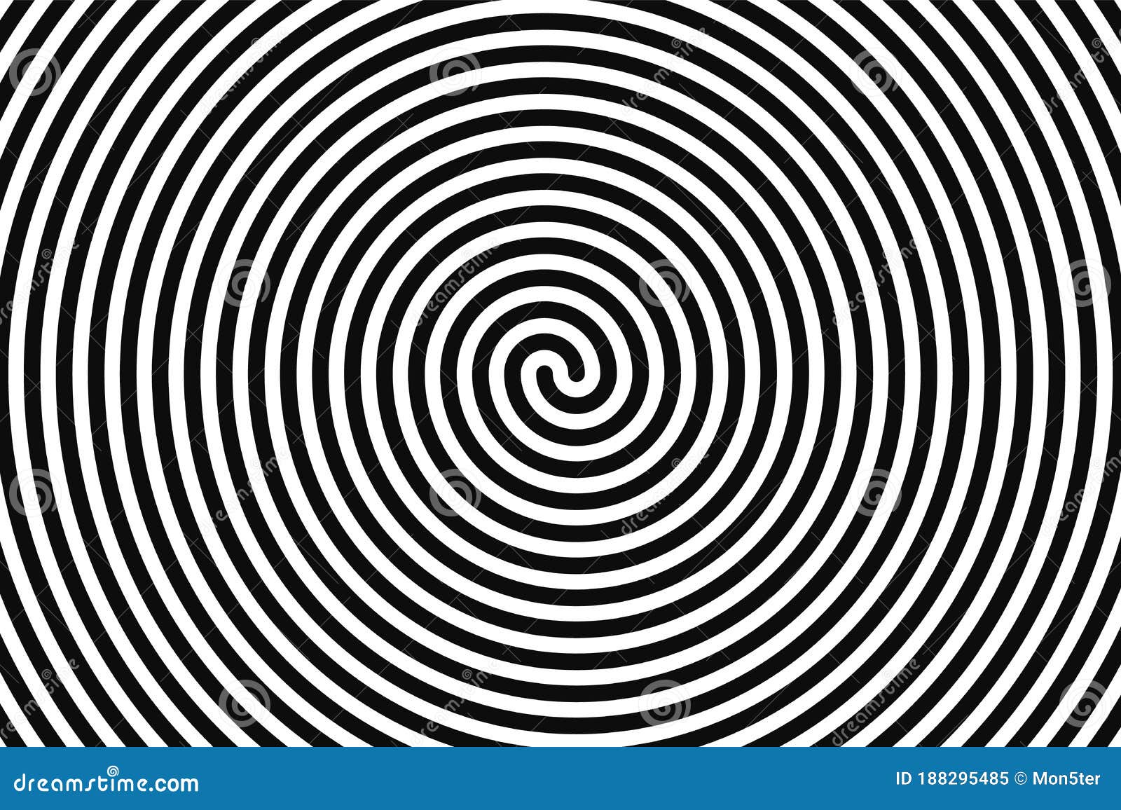 Concentric Hypnotic Spiral. Concept Illusttration Of Hypnosis, Vertigo ...