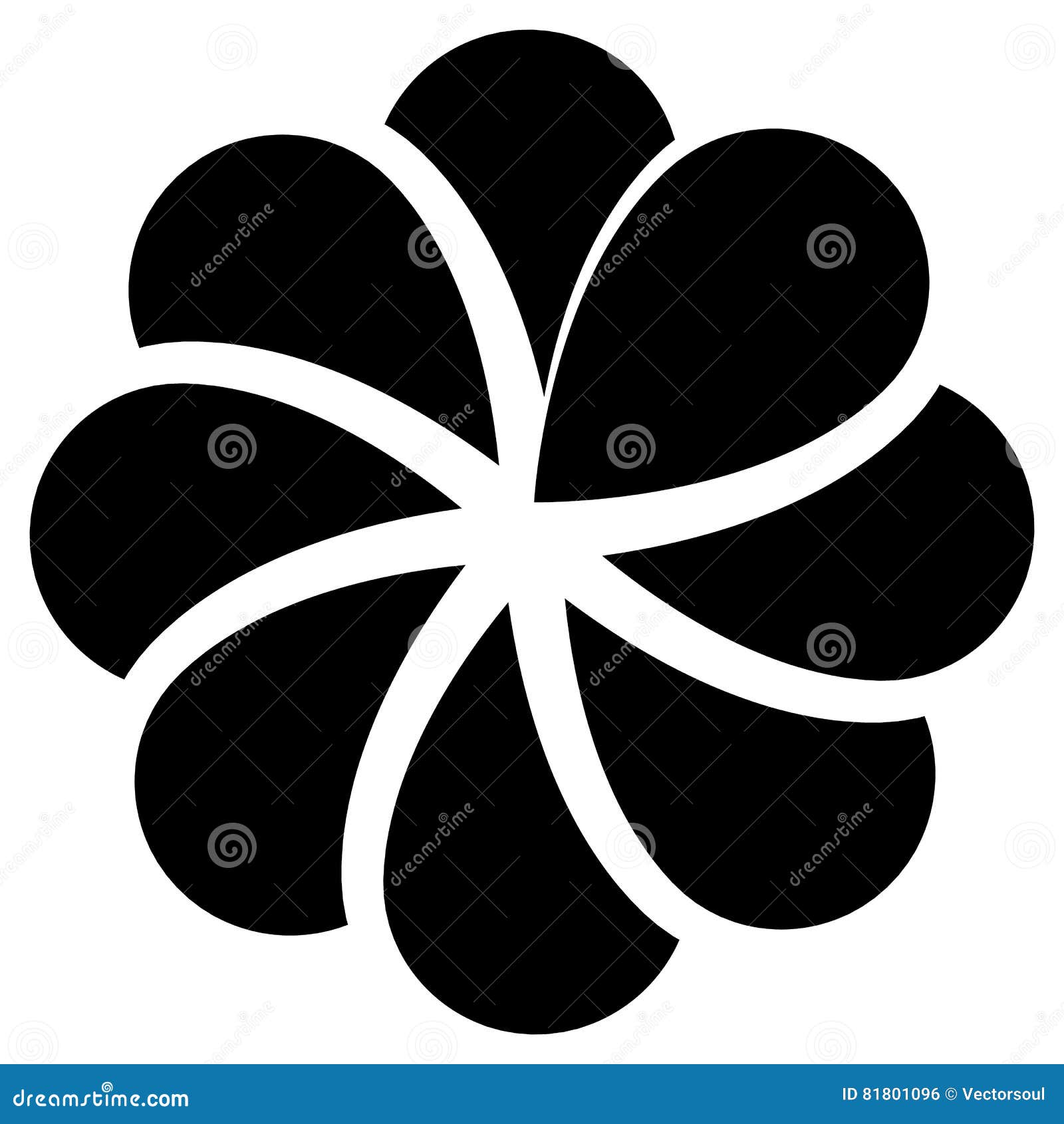 Concentric Leaf Shape for Nature, Ecological Concepts Stock Vector ...