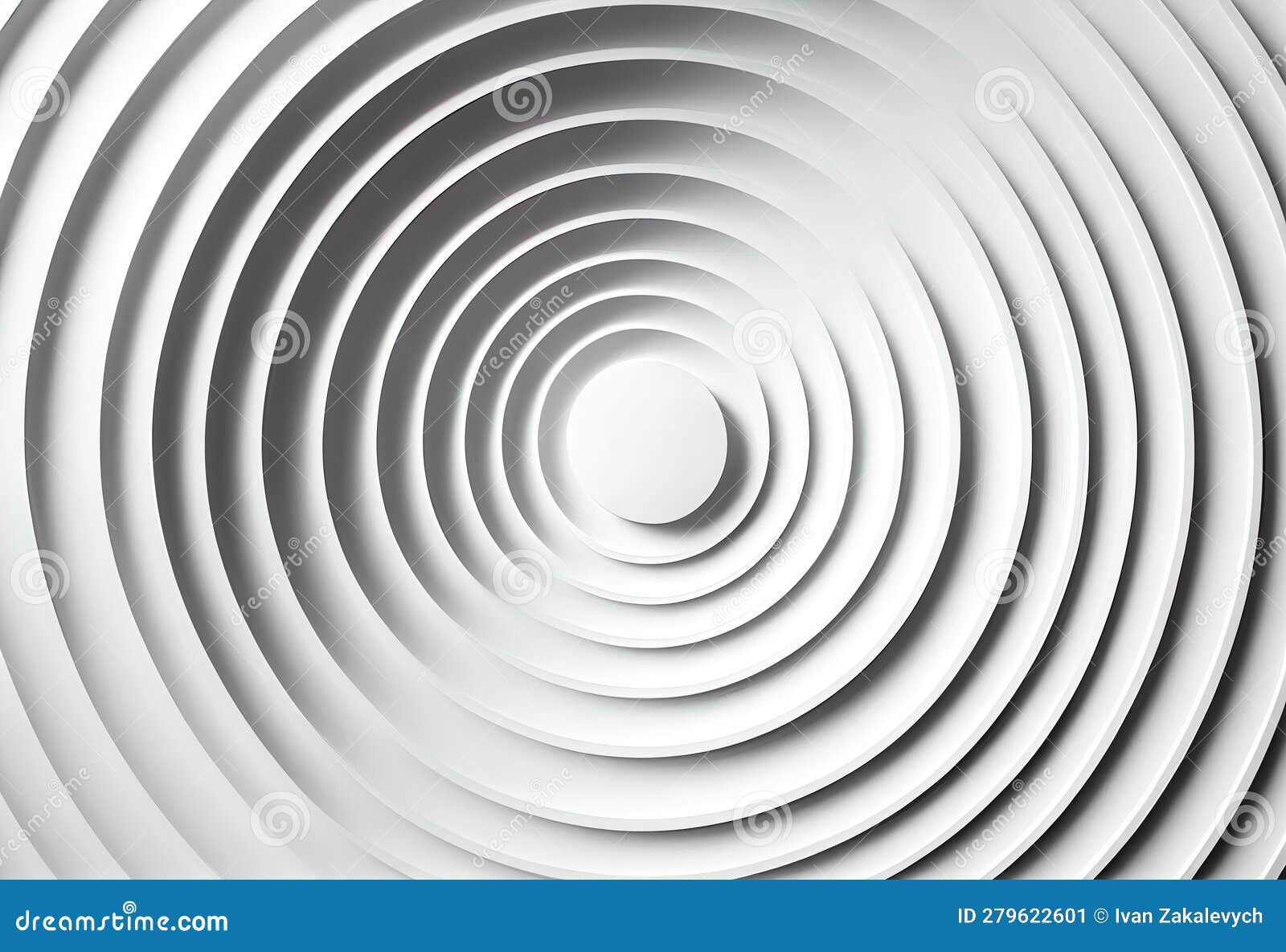 Concentric Linear Increasing Offset White Rings Illustration. AI ...