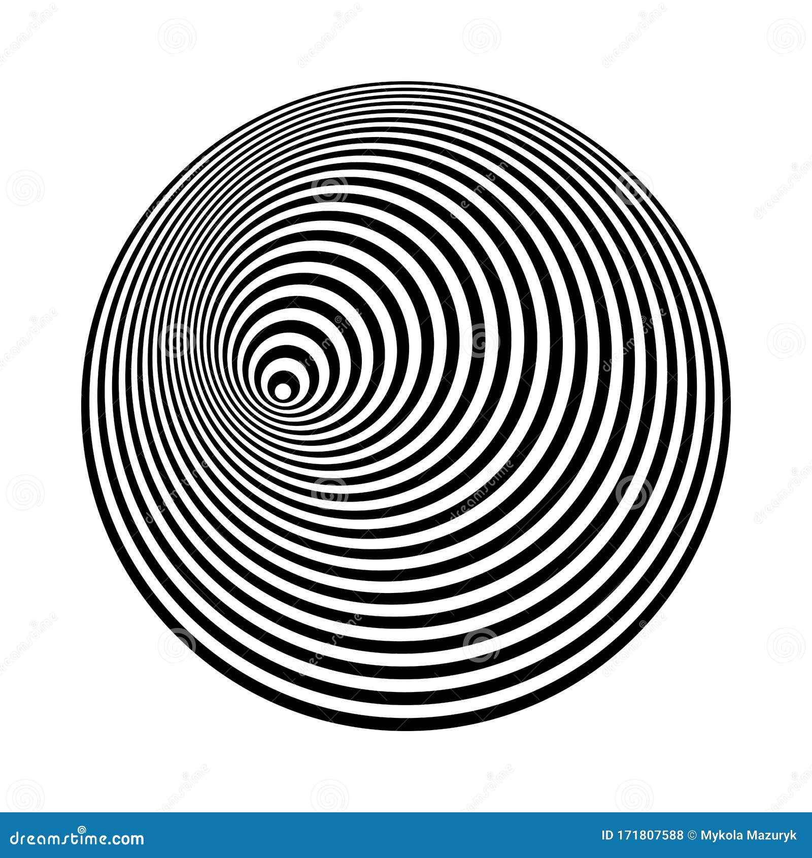 Concentric Lines Art. Abstract Shapes Background Stock Vector ...