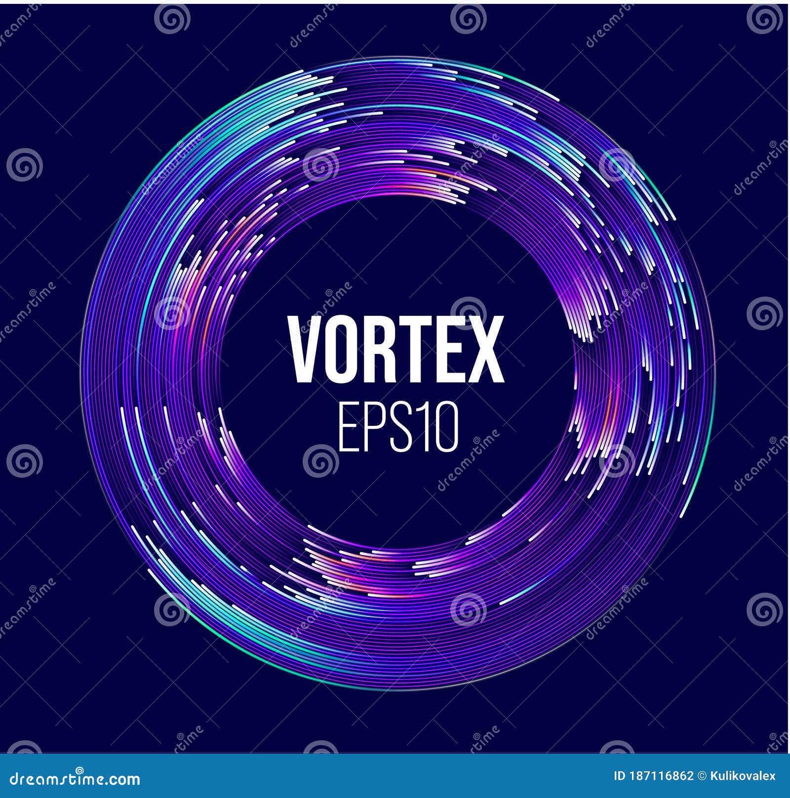 Spin Rotation Circle Shapes Motion Vector Background. Rotating Circles ...