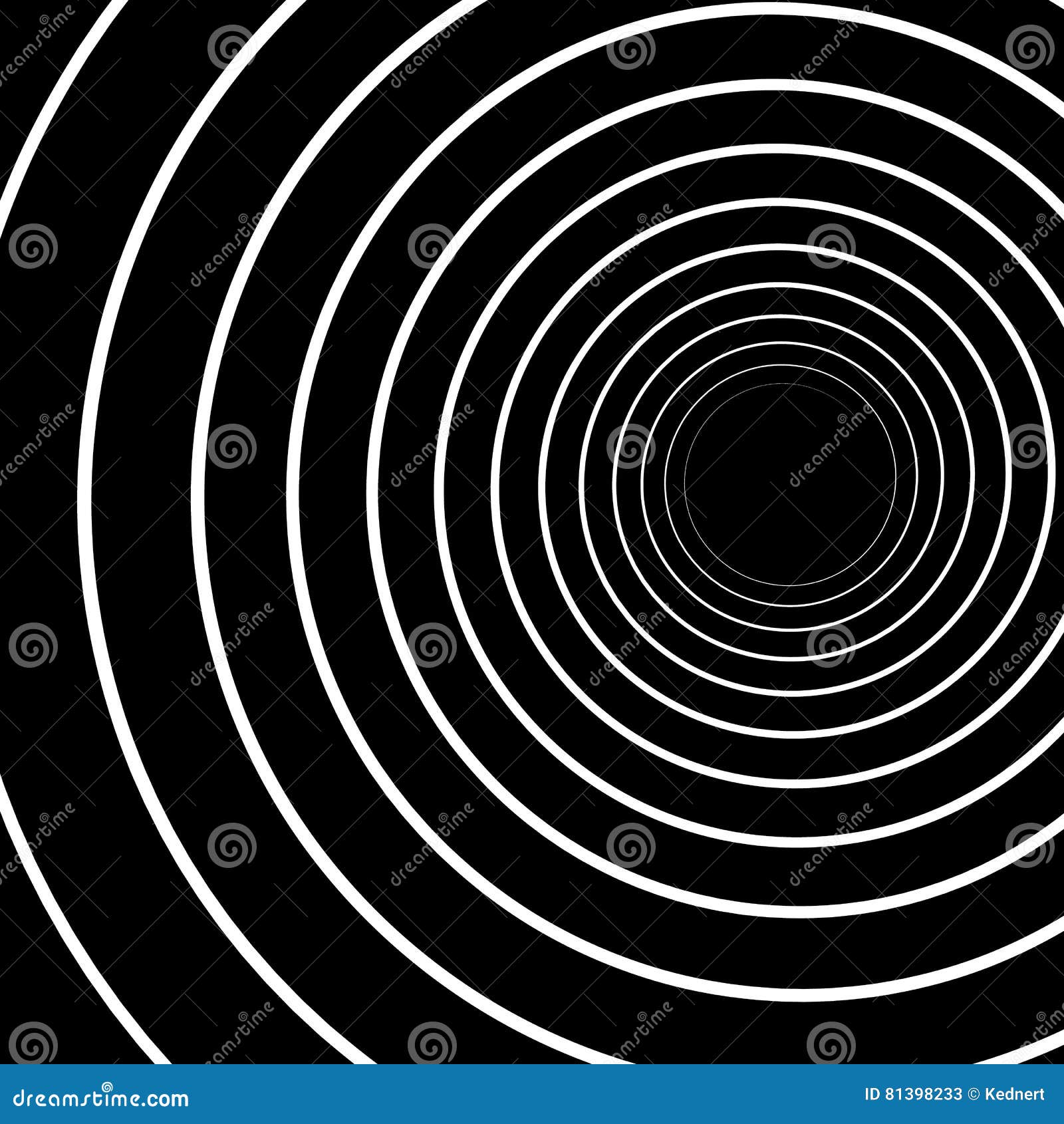 Concentric Lines. Spiral Background Stock Vector - Illustration of ...