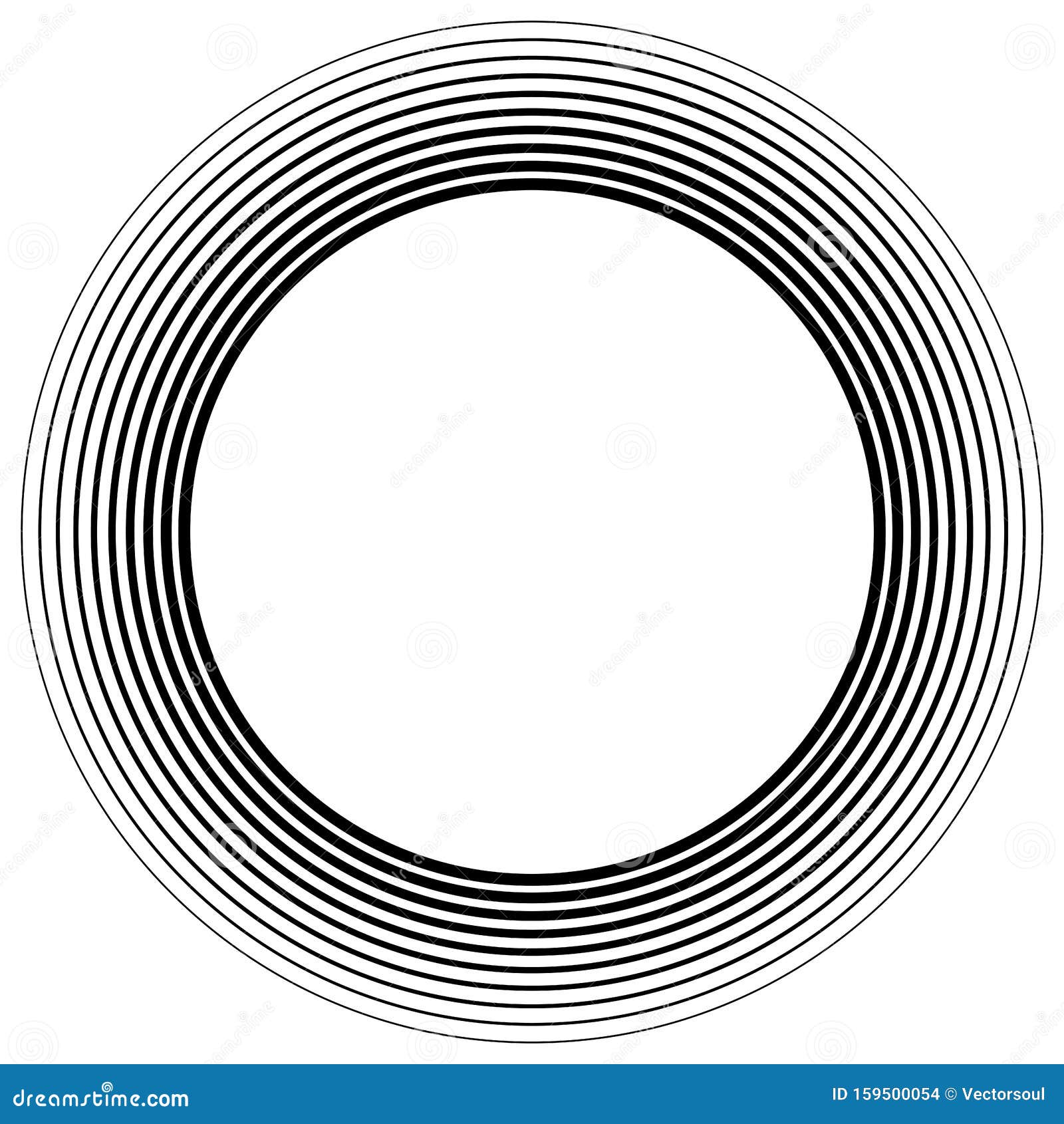 Concentric, Radial Circle Pattern. Radiating Spiral. Vortex Lines. Rays ...