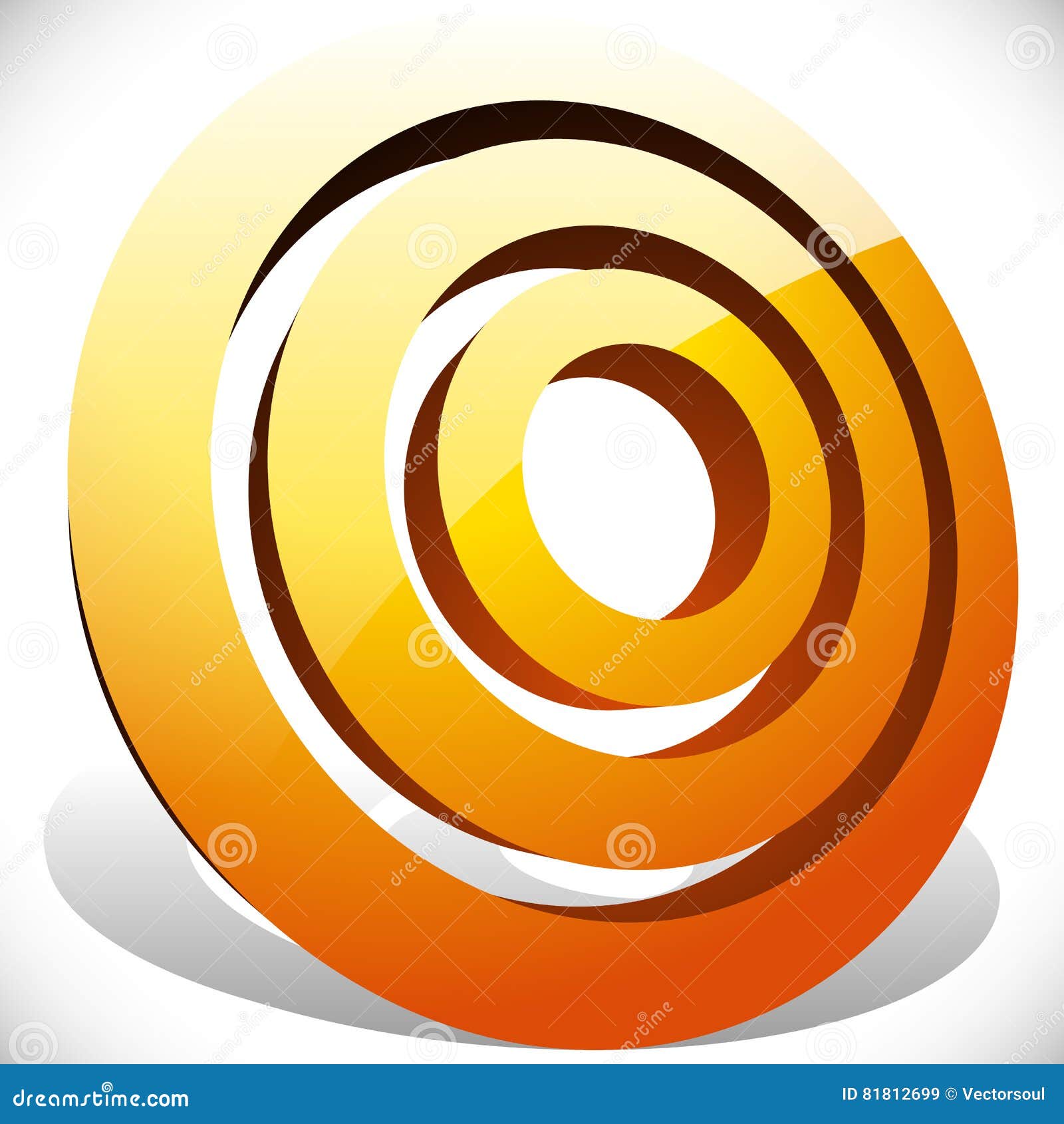 Concentric, Radial Circles Generic Icon, Design Element Stock Vector ...
