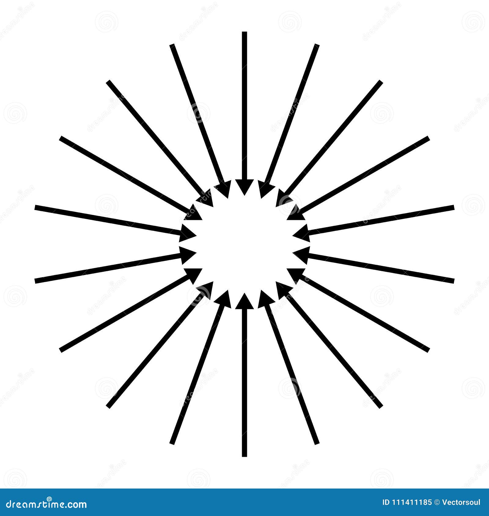 Concentric, Radial, Radiating Arrows. Circular Arrow Element Stock ... Concentric, Radial, Radiating Arrows. Circular Arrow Element Stock ...