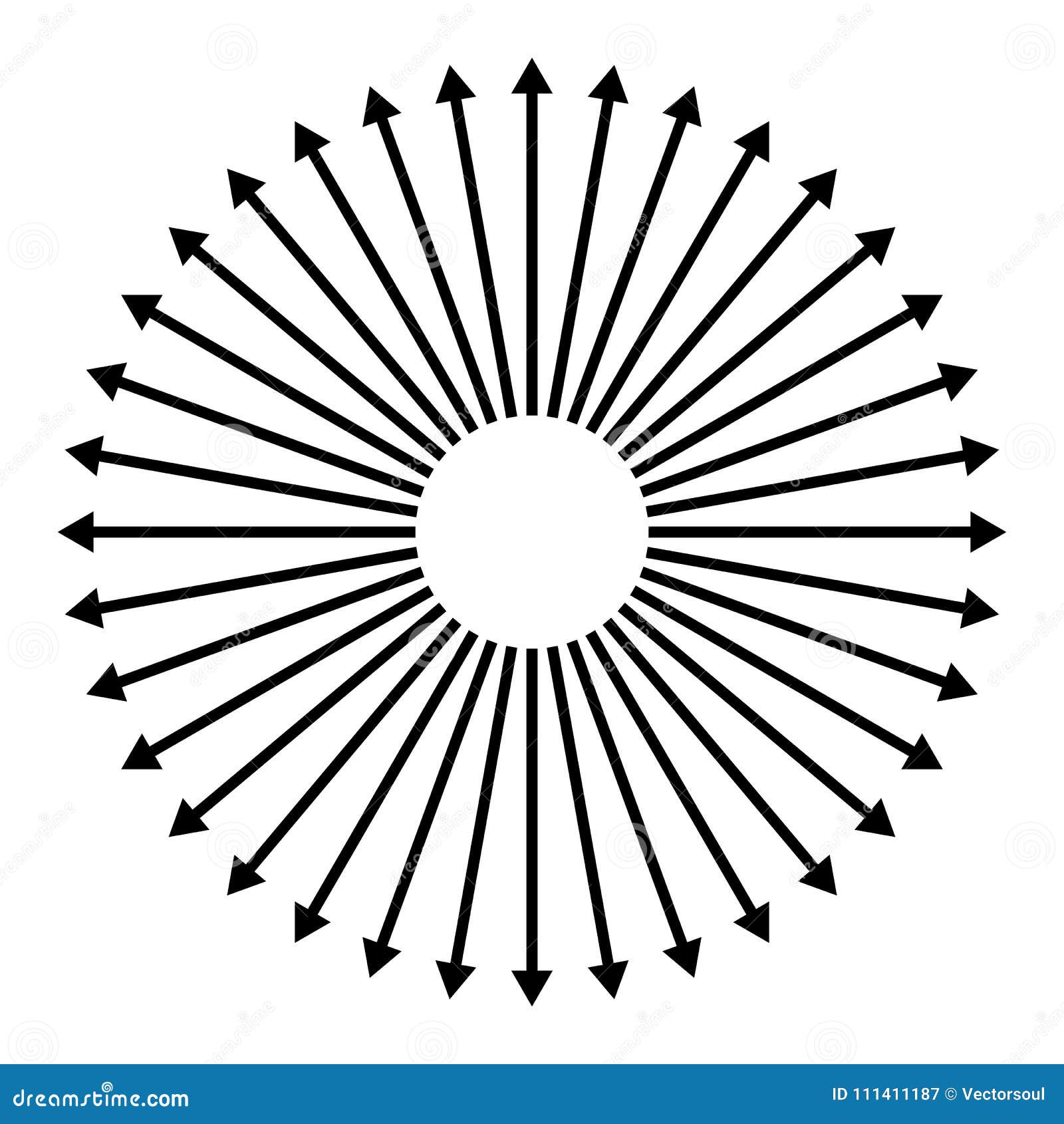 Concentric, Radial, Radiating Arrows. Circular Arrow Element Stock ... Concentric, Radial, Radiating Arrows. Circular Arrow Element Stock ...