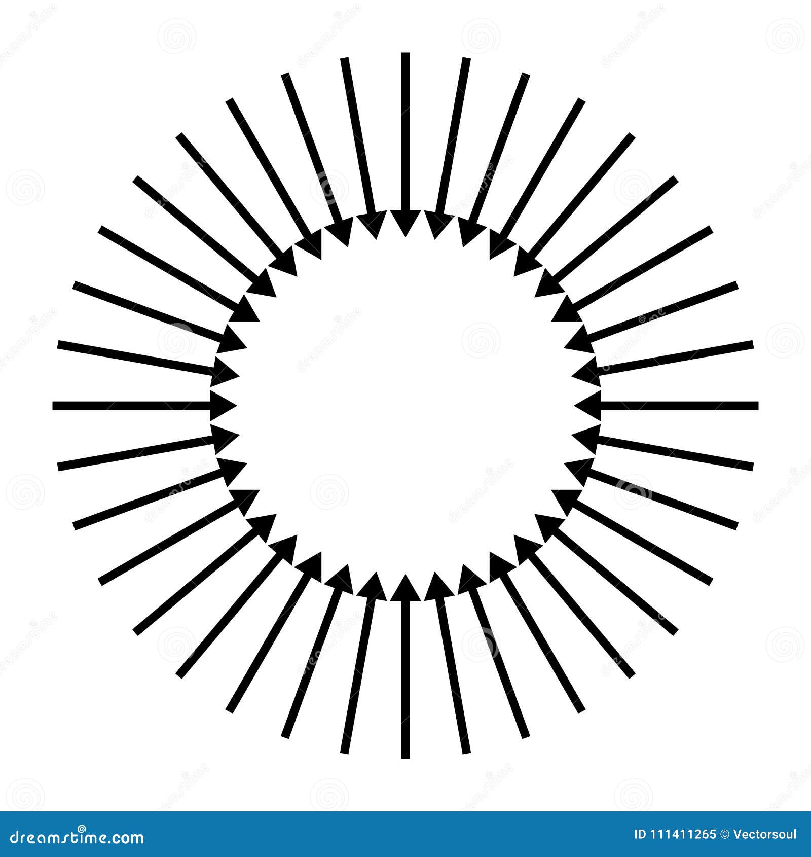 Concentric, Radial, Radiating Arrows. Circular Arrow Element Stock ... Concentric, Radial, Radiating Arrows. Circular Arrow Element Stock ...