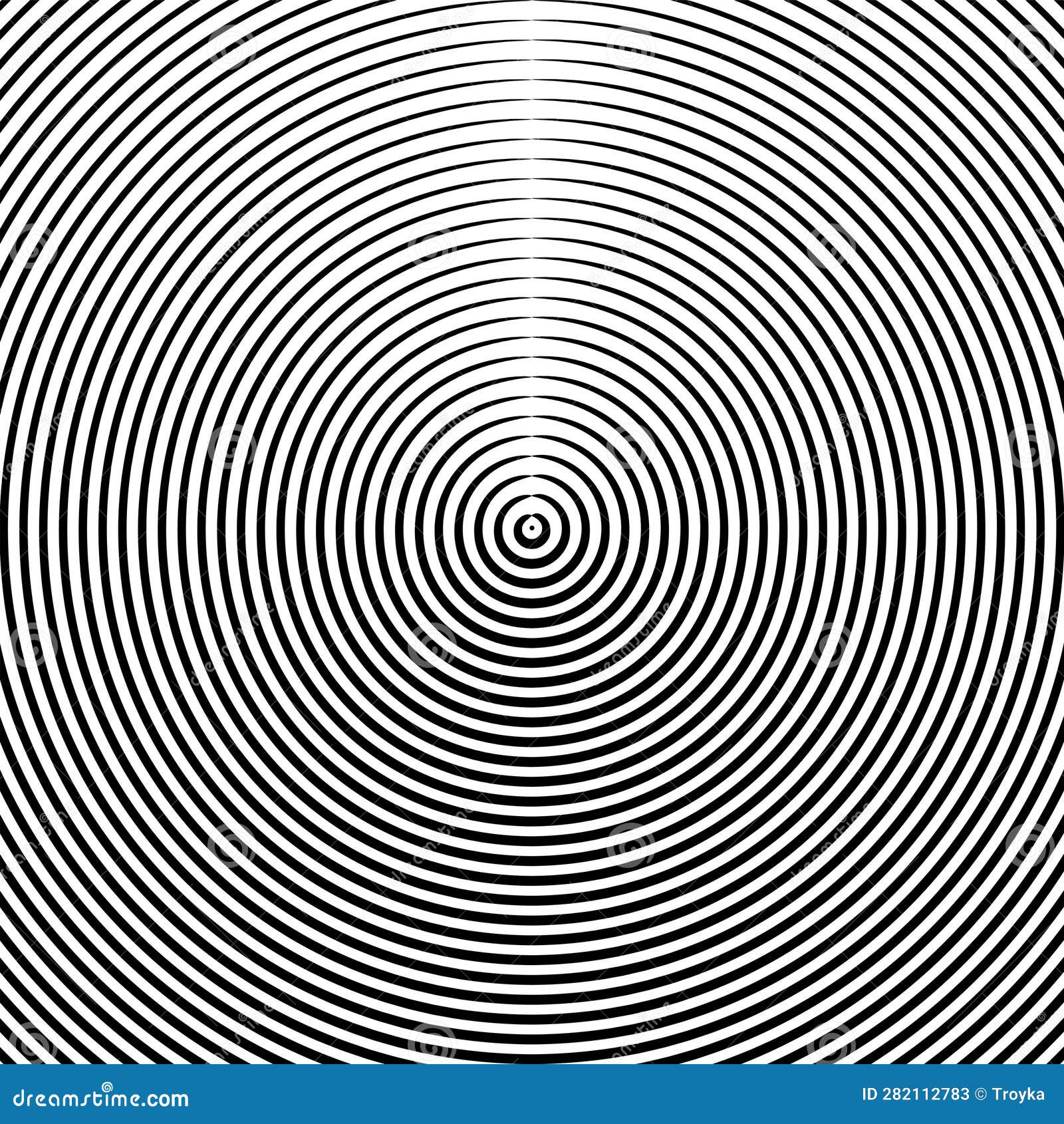 Concentric Radial Rings Pattern. Abstract Geometric Textured Background ...